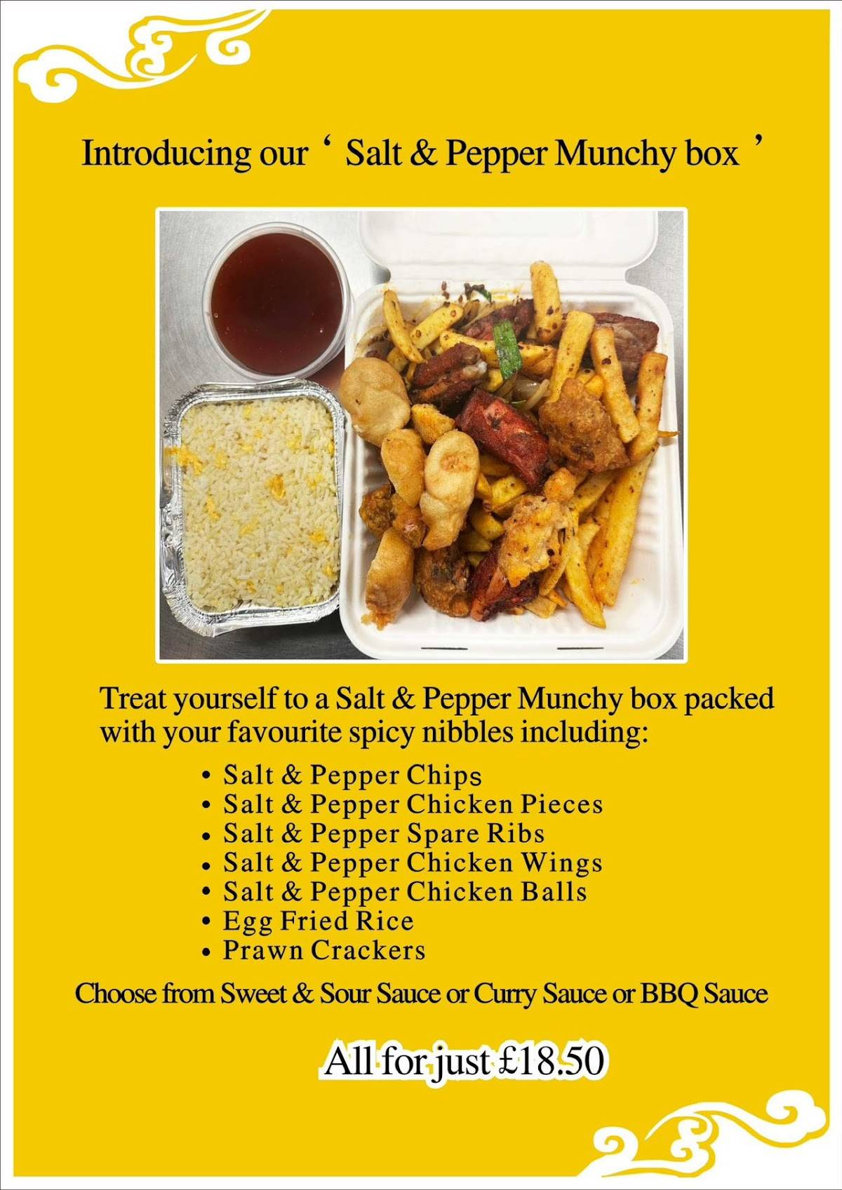 Menu at Jumbo Chinese Takeaway restaurant, Biggleswade