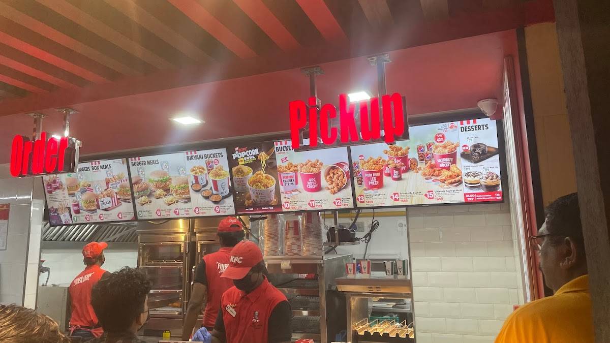 Menu at KFC, Haripad, SJ Tower