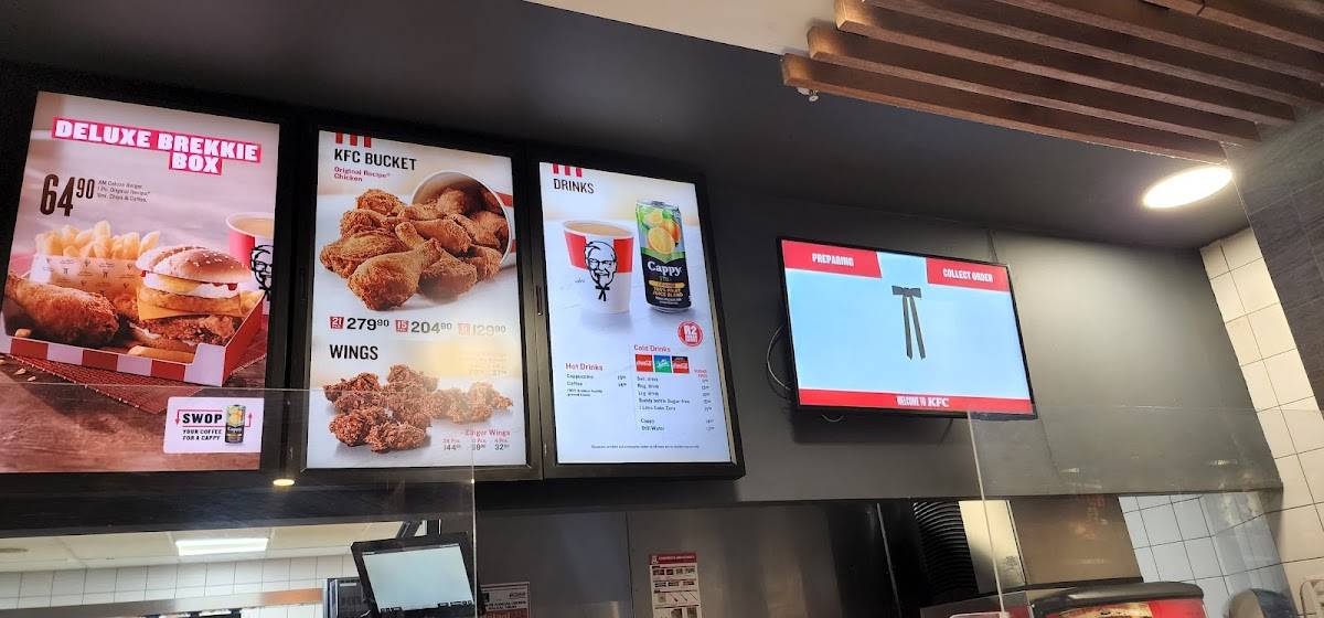 Menu at KFC Parow Mall restaurant, Cape Town, Shop 111a