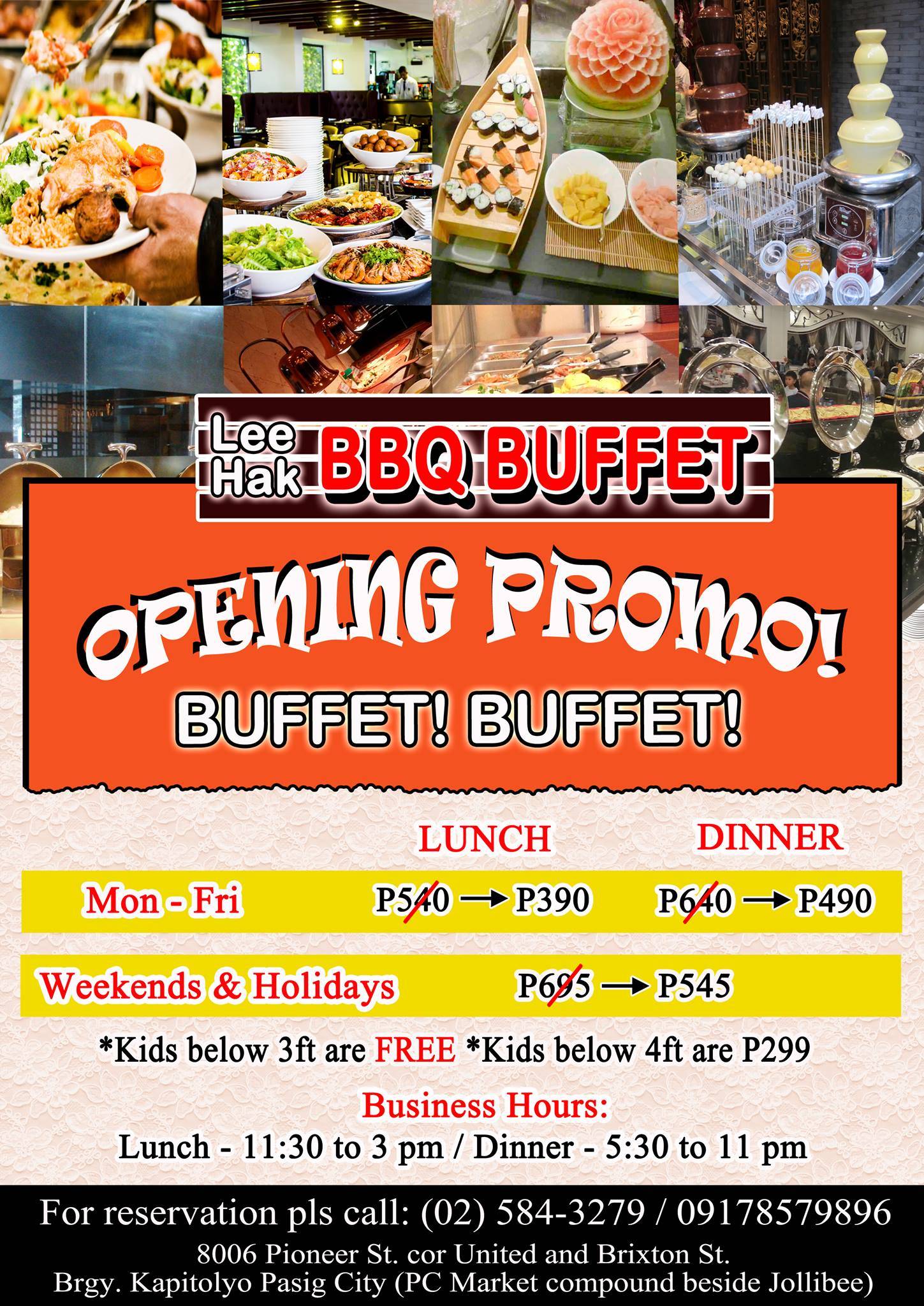Menu at Siam Thai BBQ Buffet, Makati