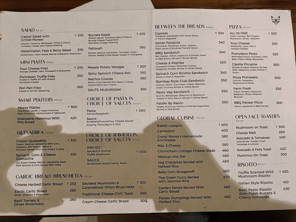 Menu at Kaffa Coffee Roasters, Ahmedabad, Ground Floor