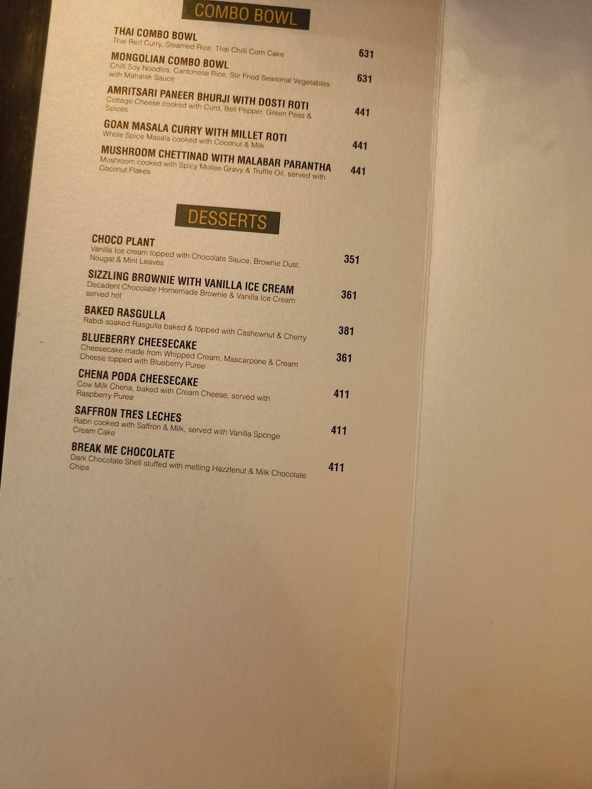 Menu at Kaidi Kitchen, Kolkata, 1st Floor