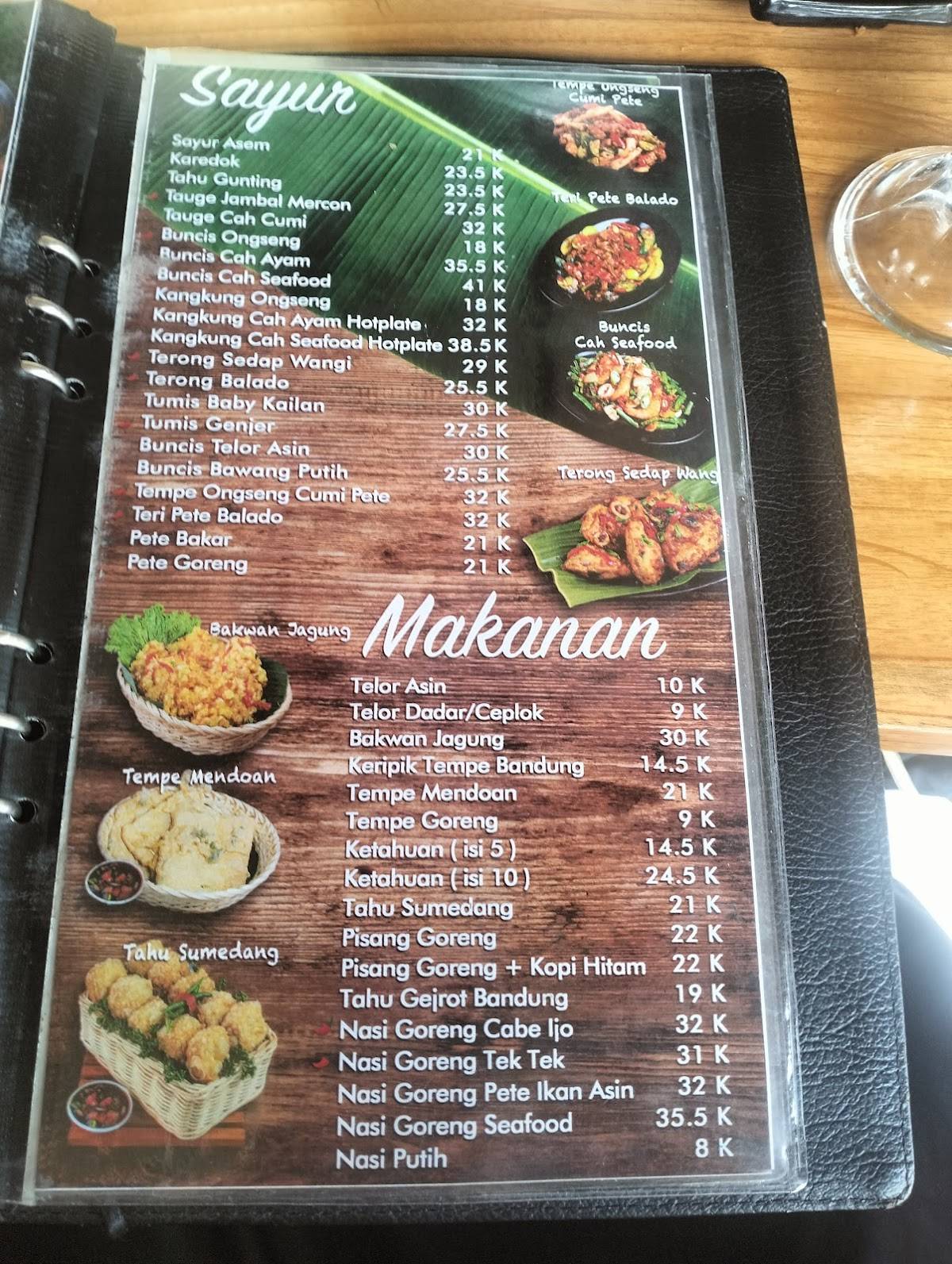 Menu at Kampung Kecil - Warung Pojok Cikarang restaurant, Bekasi Regency
