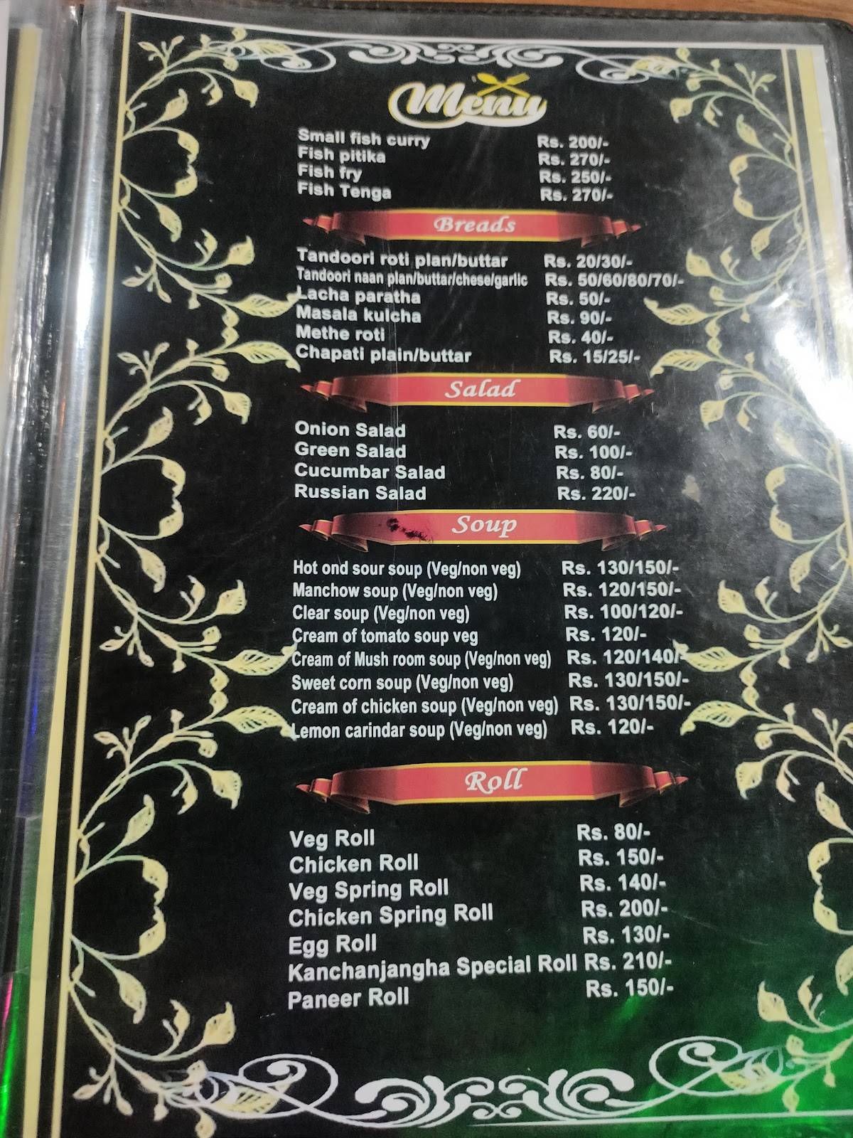 Menu at Kanchanjanga Resort & AC family restaurant, Nalbari