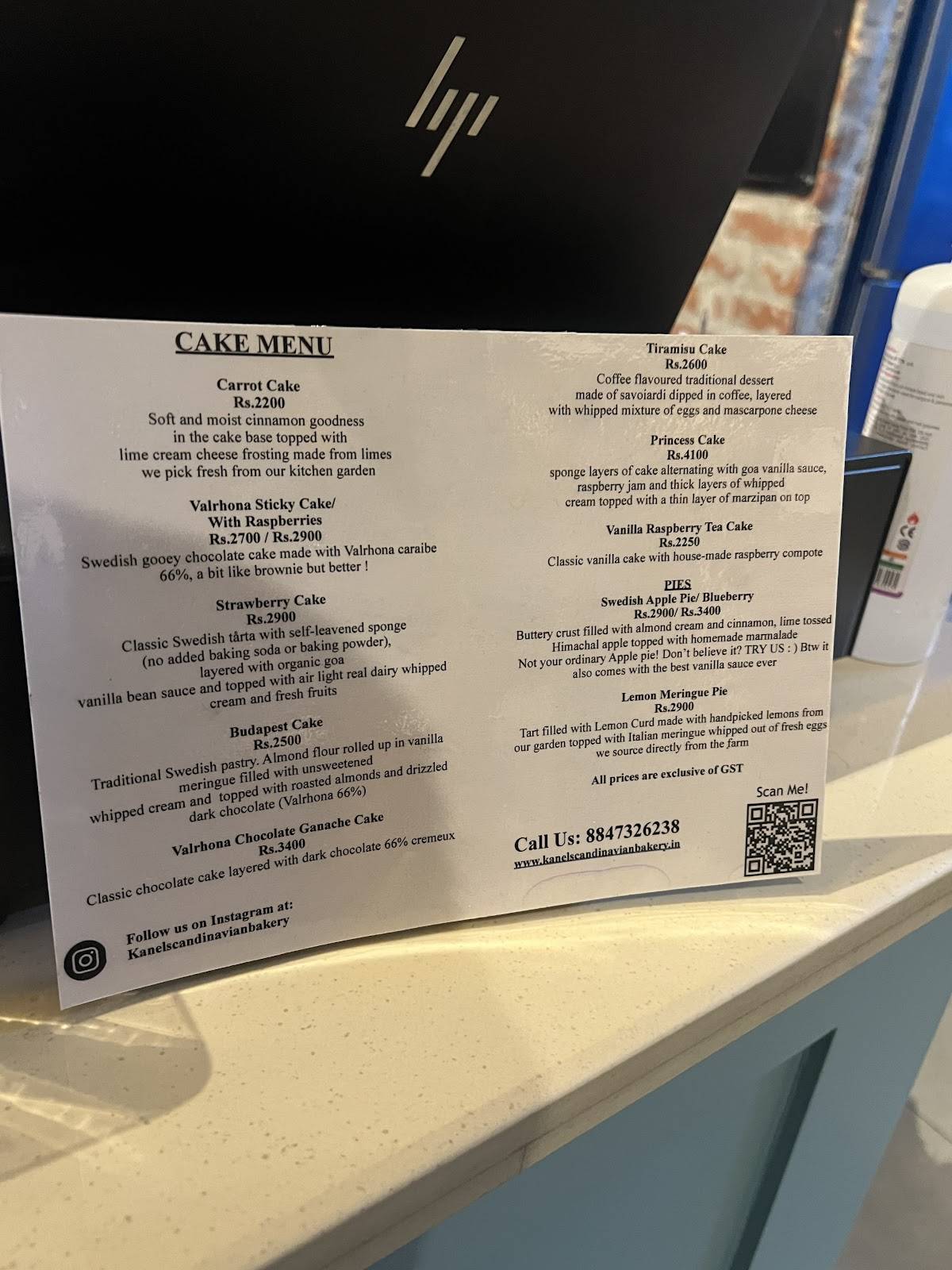 Menu at Kanel Scandinavian Bakery - Desserts Specialty Coffee Sourdough ...