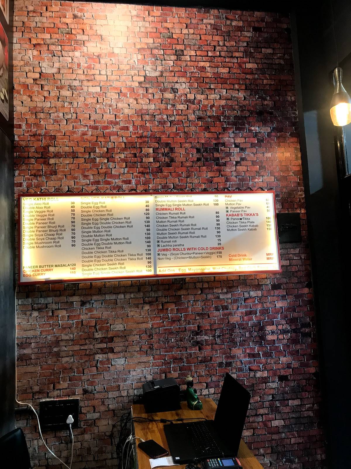 Menu at Kathi Junction, Jaipur, Shop No. 48