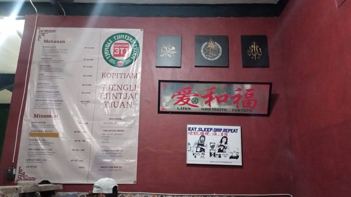 Menu at Kopitiam 3TJ cafe, Katrungan