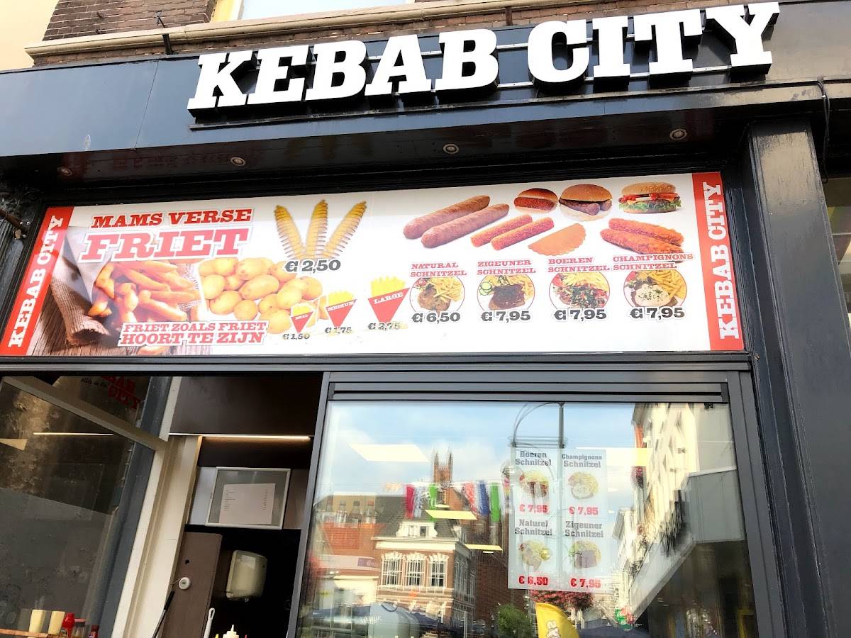 Speisekarte von Kebab City, Arnheim