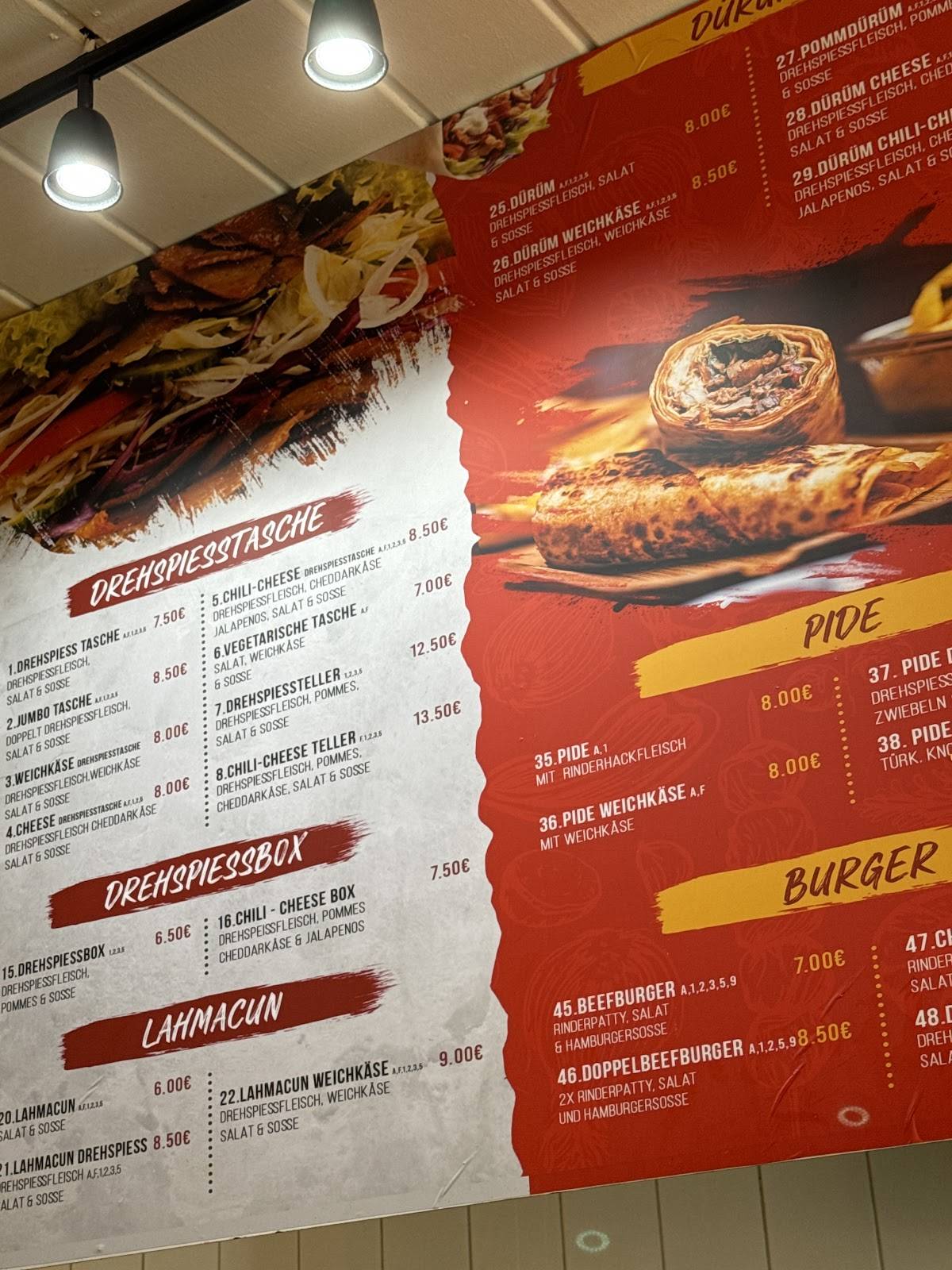 Speisekarte von Kebap & Pizzahaus Sinn, Sinn