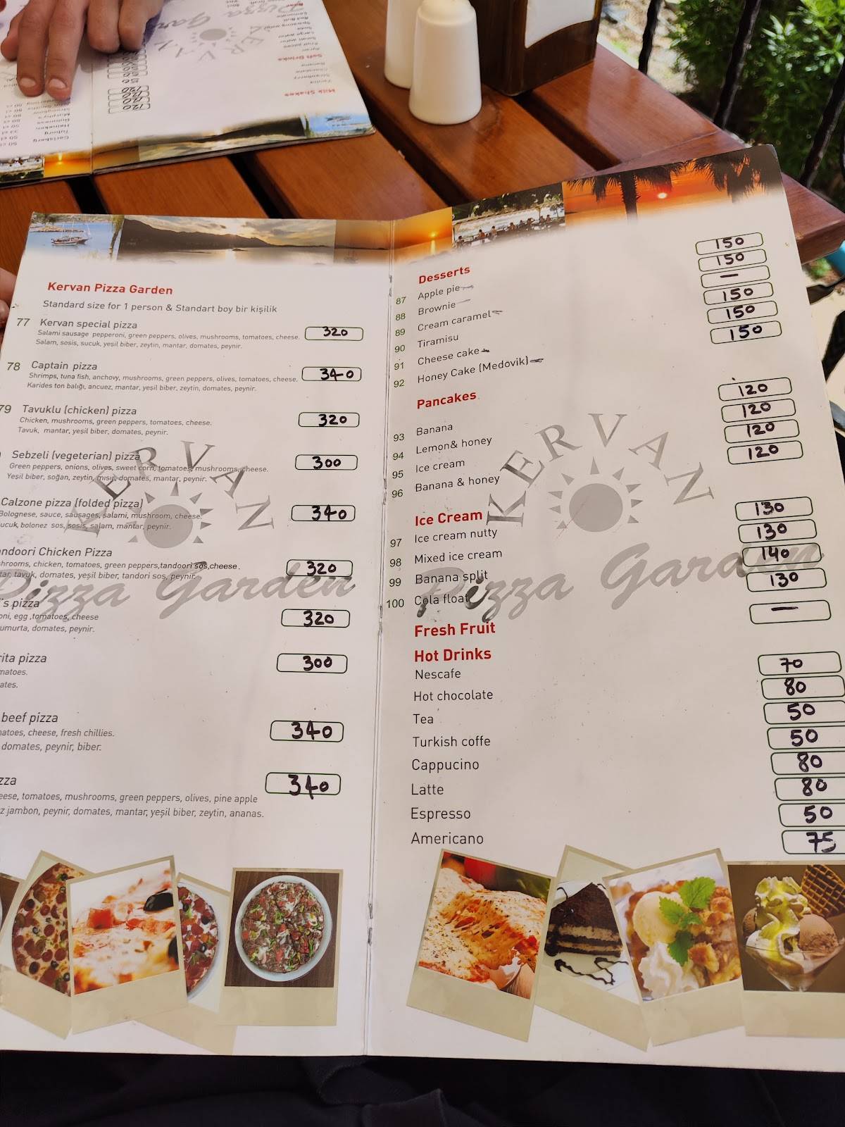 Menu at Kervan Restaurant & Cafe, Karaoğlanoğlu
