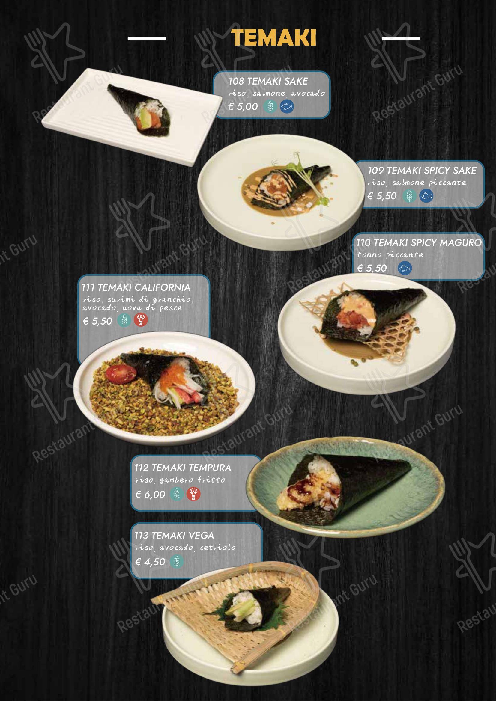 Menu da Kimono Sushi ristorante, Palma Campania