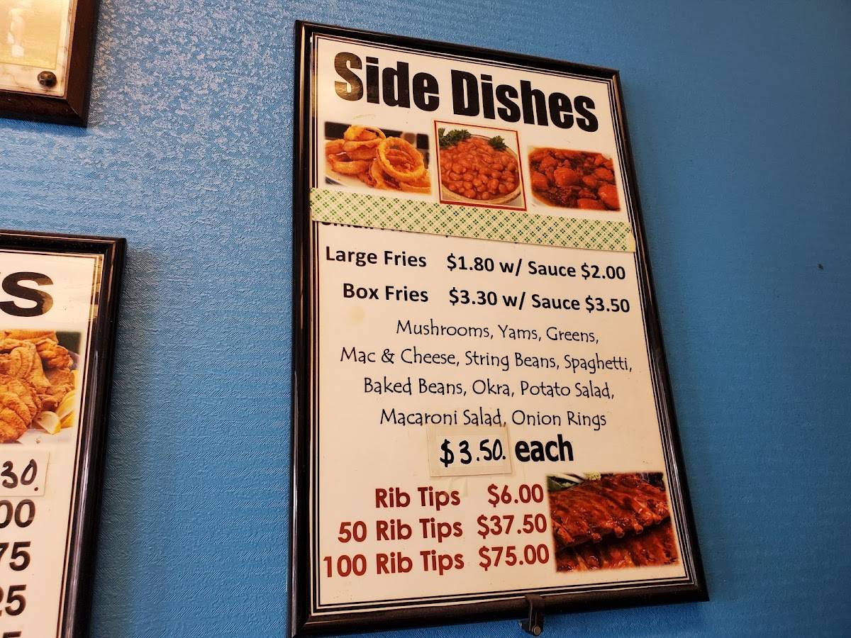 Menu at Kim's Wings restaurant, Euclid, Lakeshore Blvd