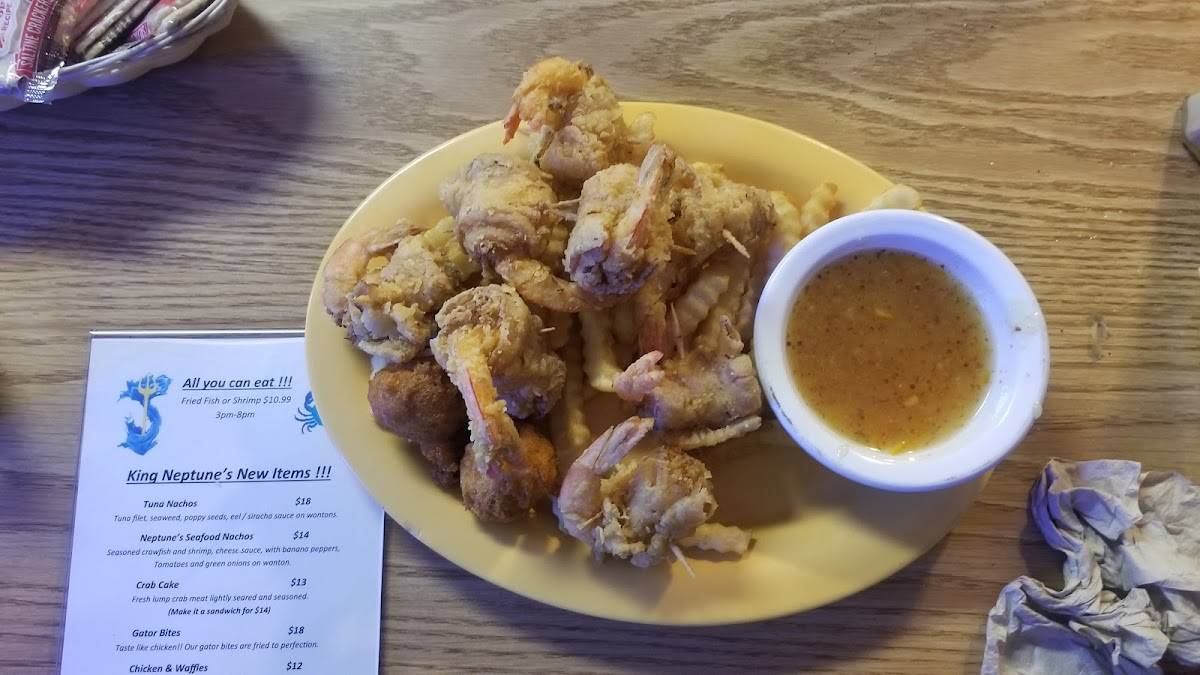 Menu at King Neptune's Seafood Restaurant, Gulf Shores