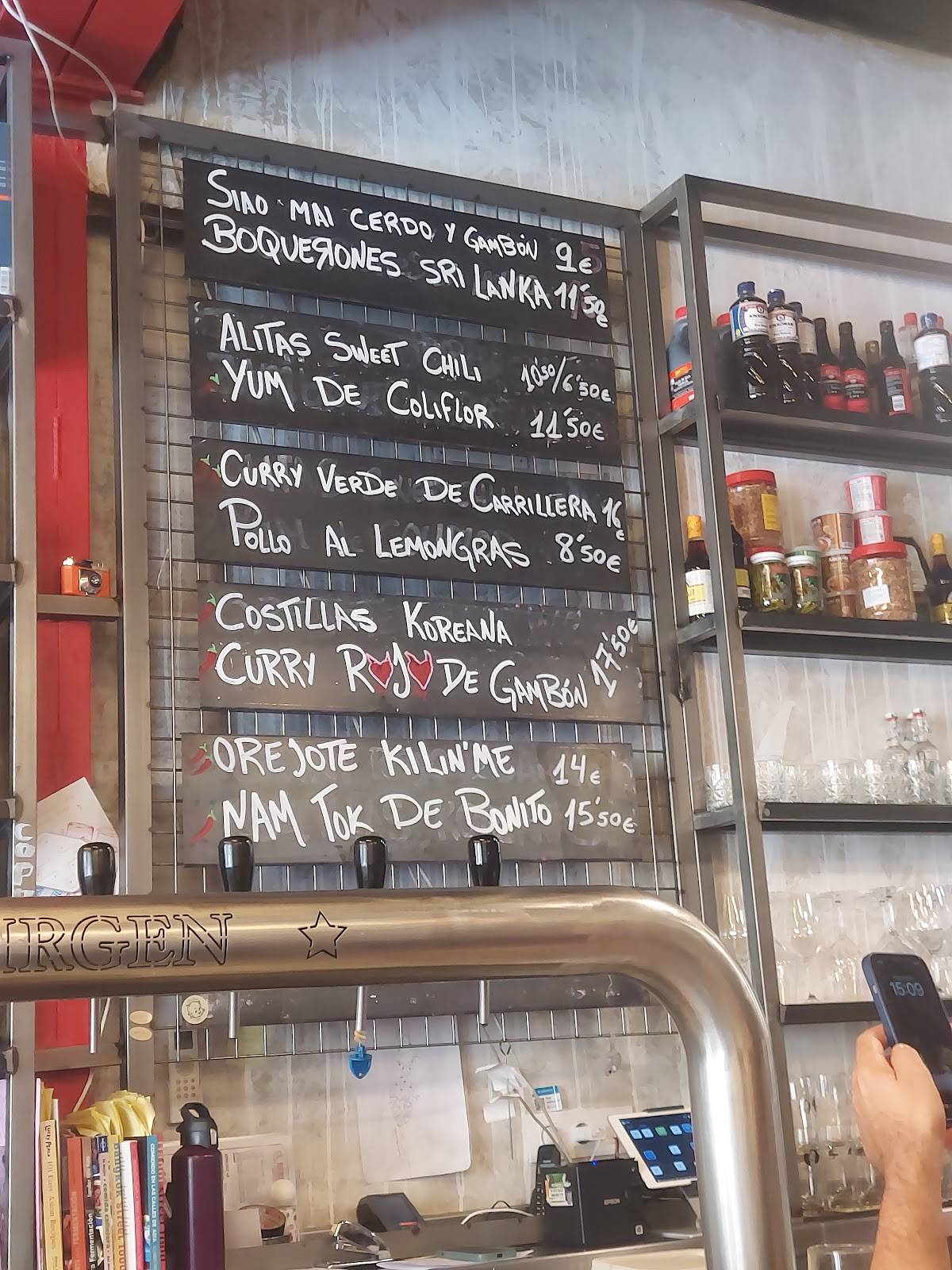 Carta del restaurante Kitchen 154 Noviciado, Madrid, Calle del Acuerdo