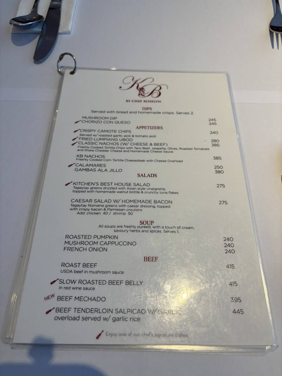 Menu at Kitchen's Best restaurant, Makati, 2316 Chino Roces Ave