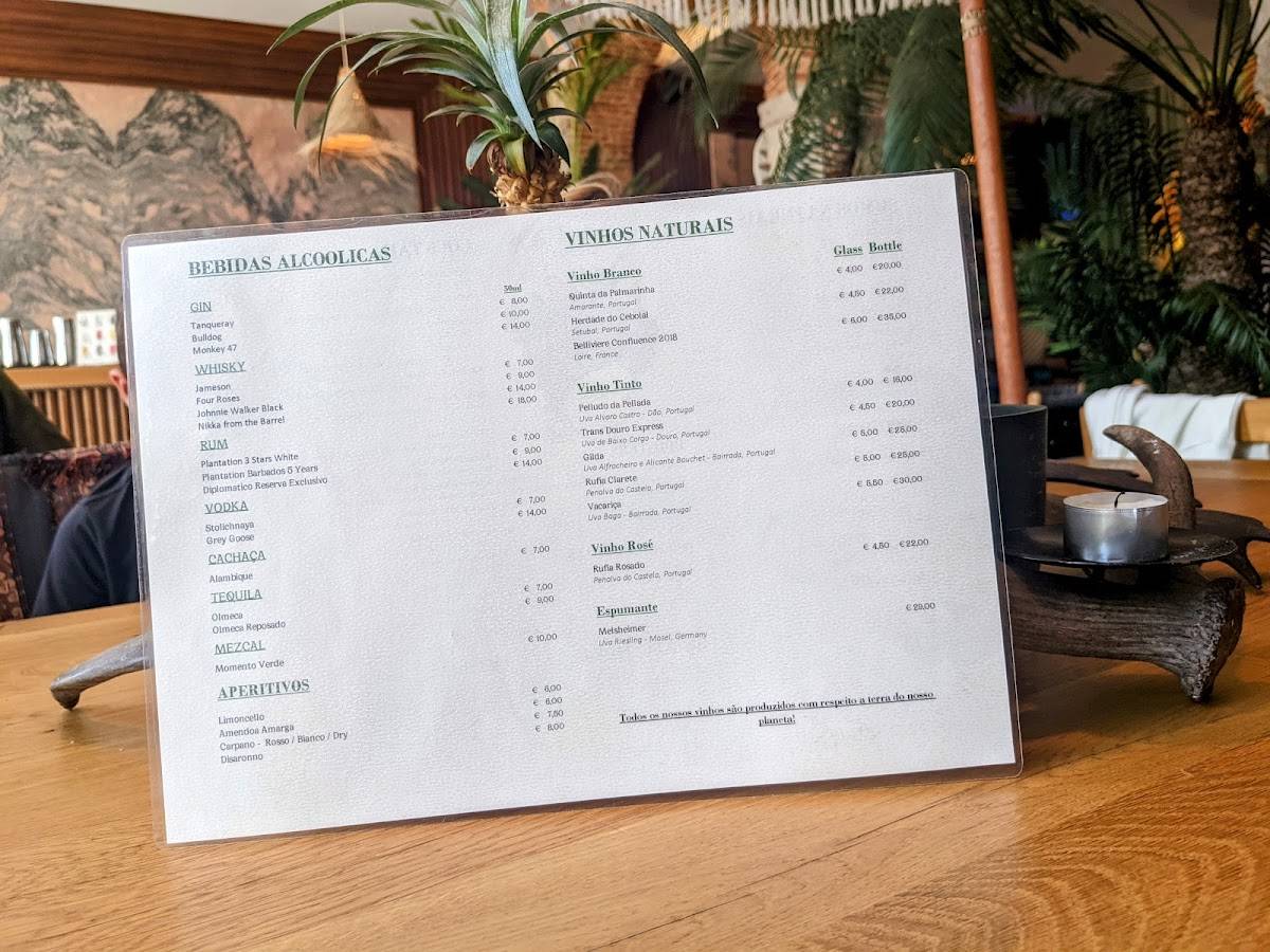 Menu em KOA LISBOA - Juices&Cocktails café, Lisboa
