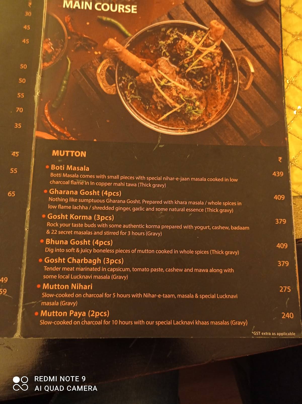 Menu at GALAWAT, Kolkata, City Near Kwality