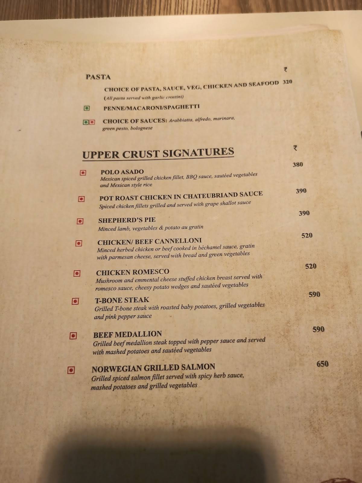 Menu at Supreme Uppercrust Kollam, Kollam