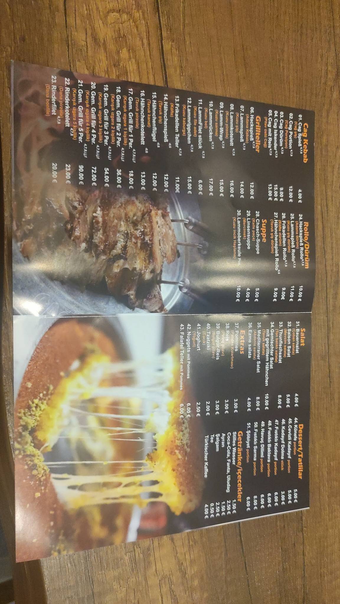 Speisekarte von Köz Kebabhaus, Bremen