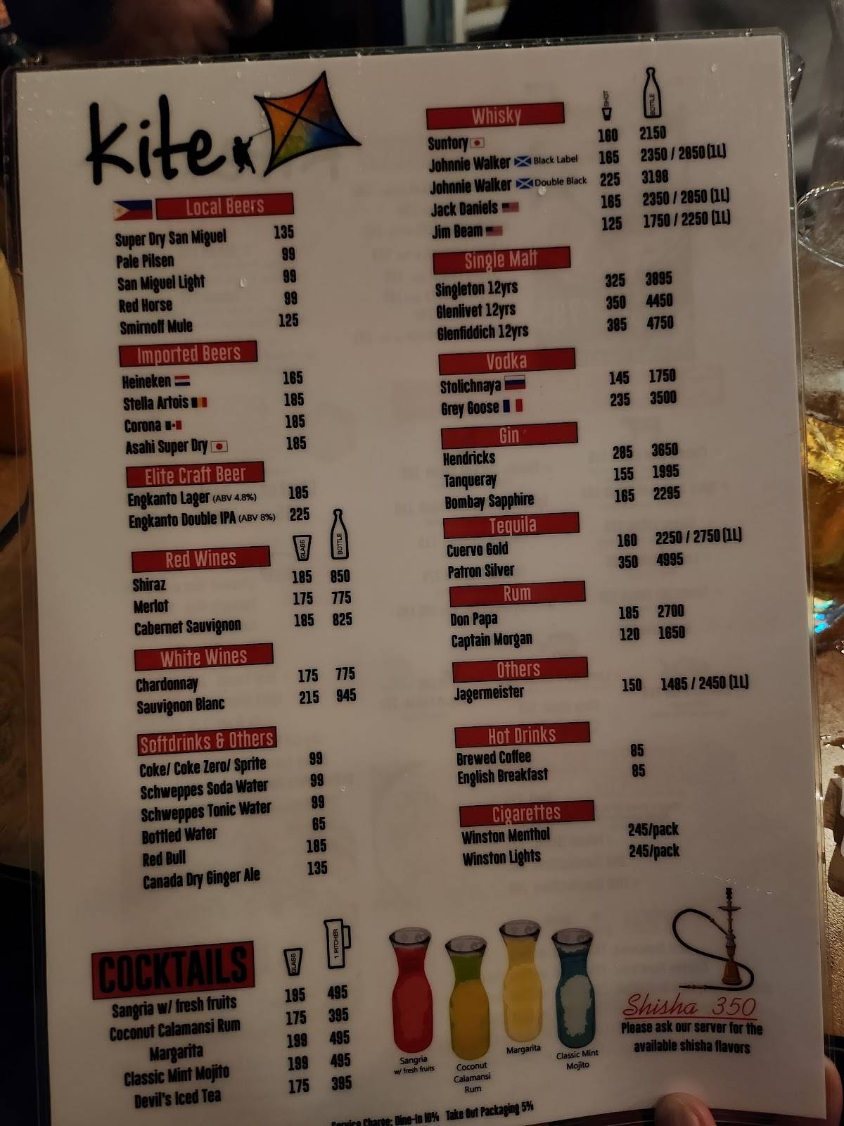 Menu at LOBO Filipino Tavern pub & bar, Makati