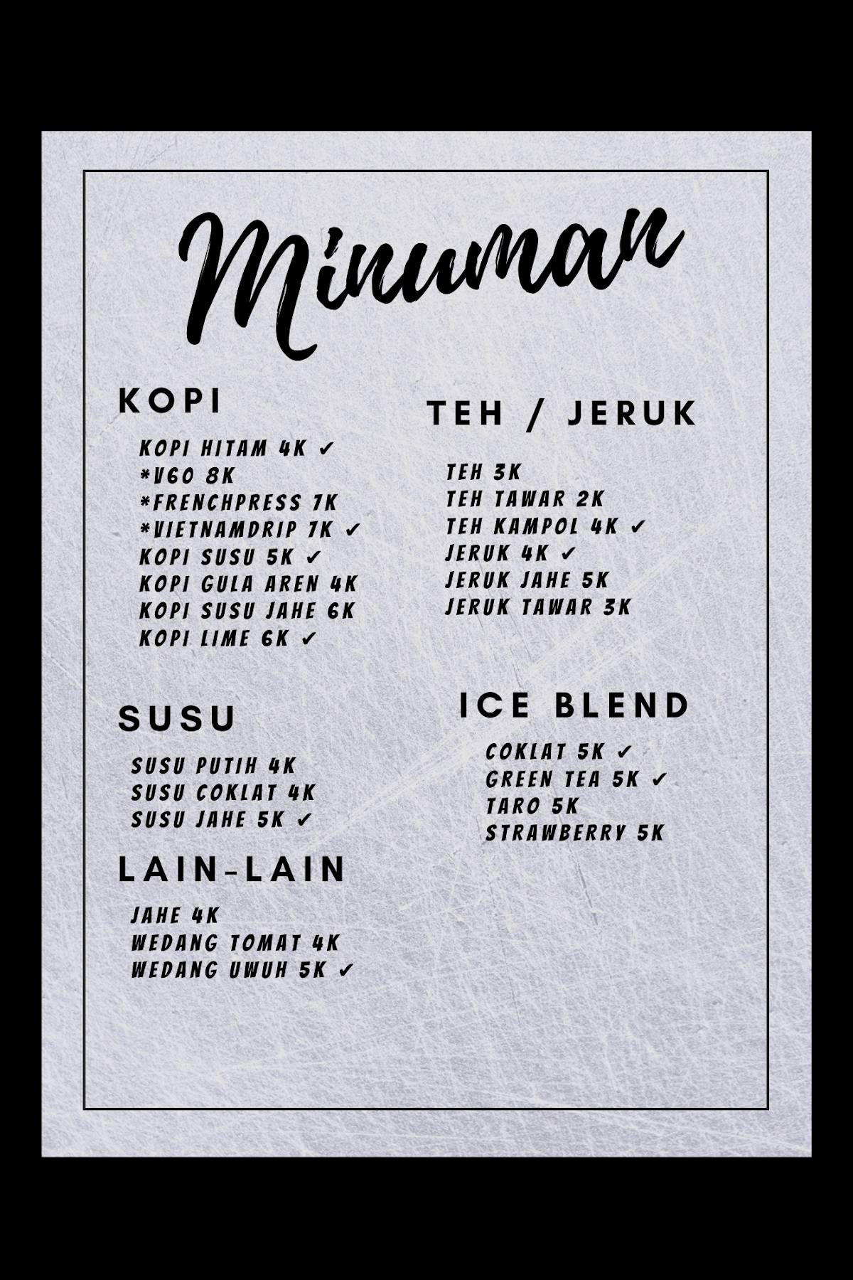 Menu at LORD CAFE, by DICKY MANDIRI, Indonesia