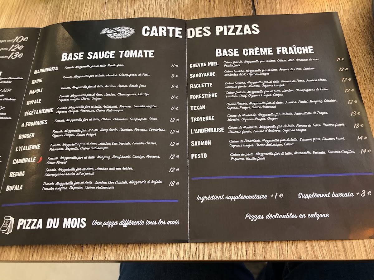 Menu au La Fabrique de Charley restaurant, Mourmelon-le-Grand