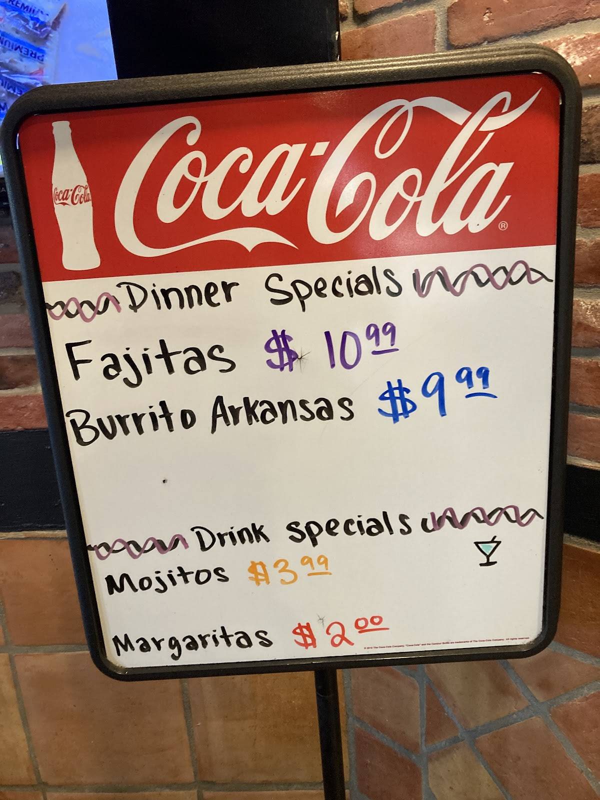 Menu at La Huerta restaurant, Fort Smith, Towson Ave