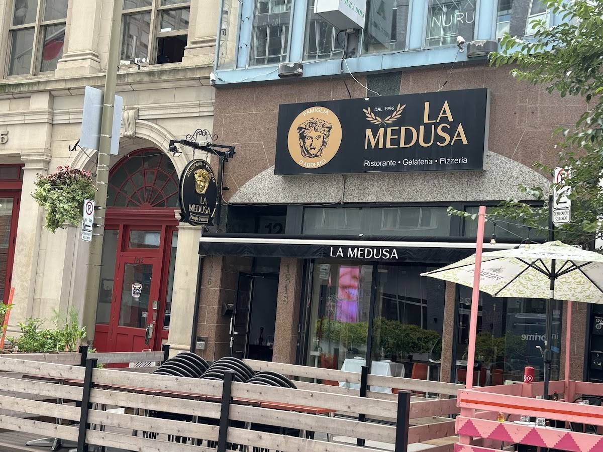 Menu au La Medusa restaurant, Montréal