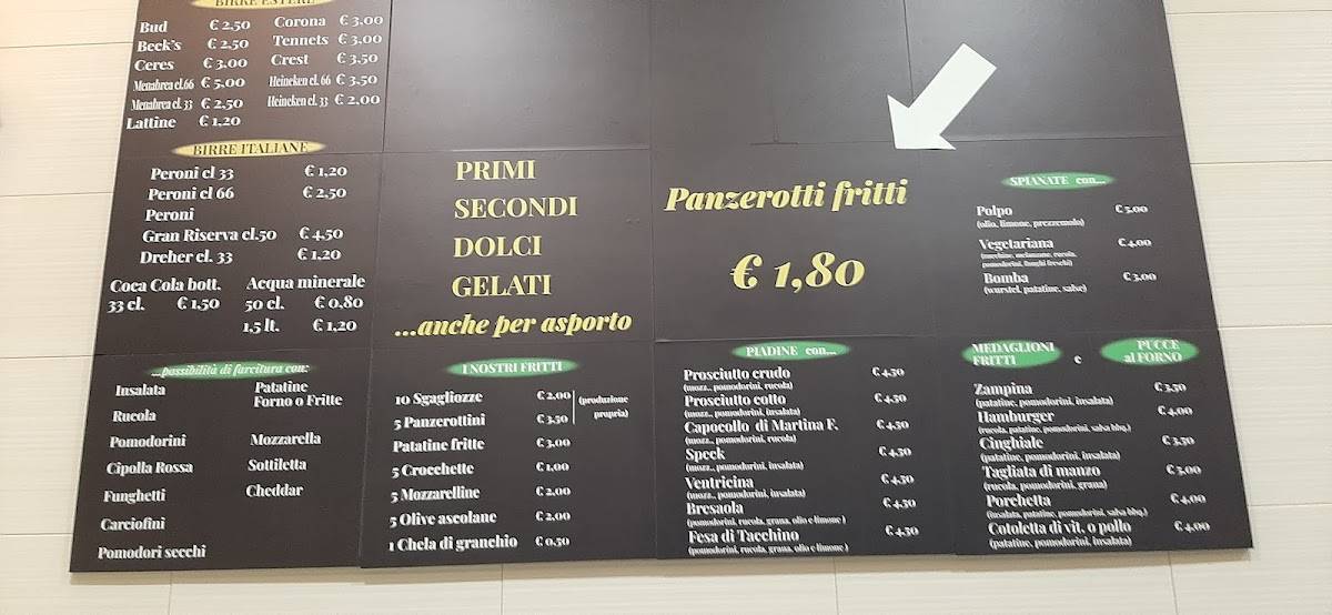 Menu da LA RUCOLA. nuova gestione 2024 ENJOY FOOD&SERVICE ristorante, Bari