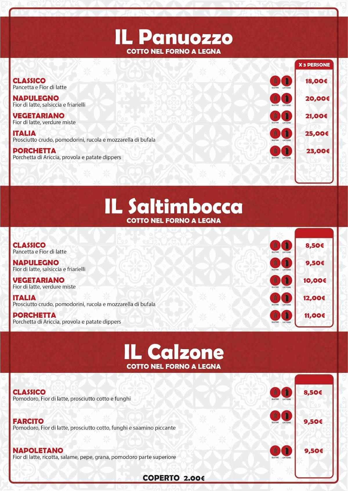 Menu au La Saporita 2 Trattoria Pizzeria, Latisana