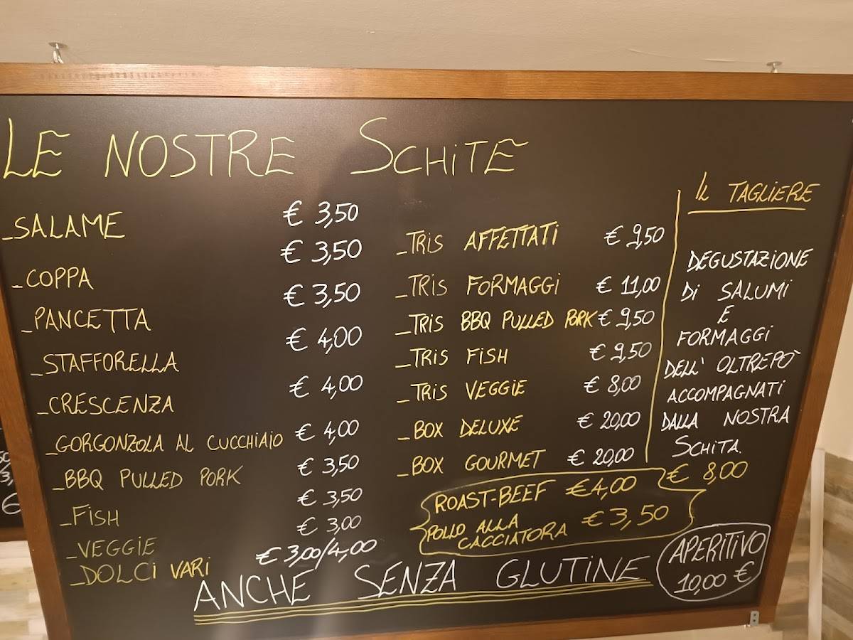 Speisekarte von La Schita, Pavia