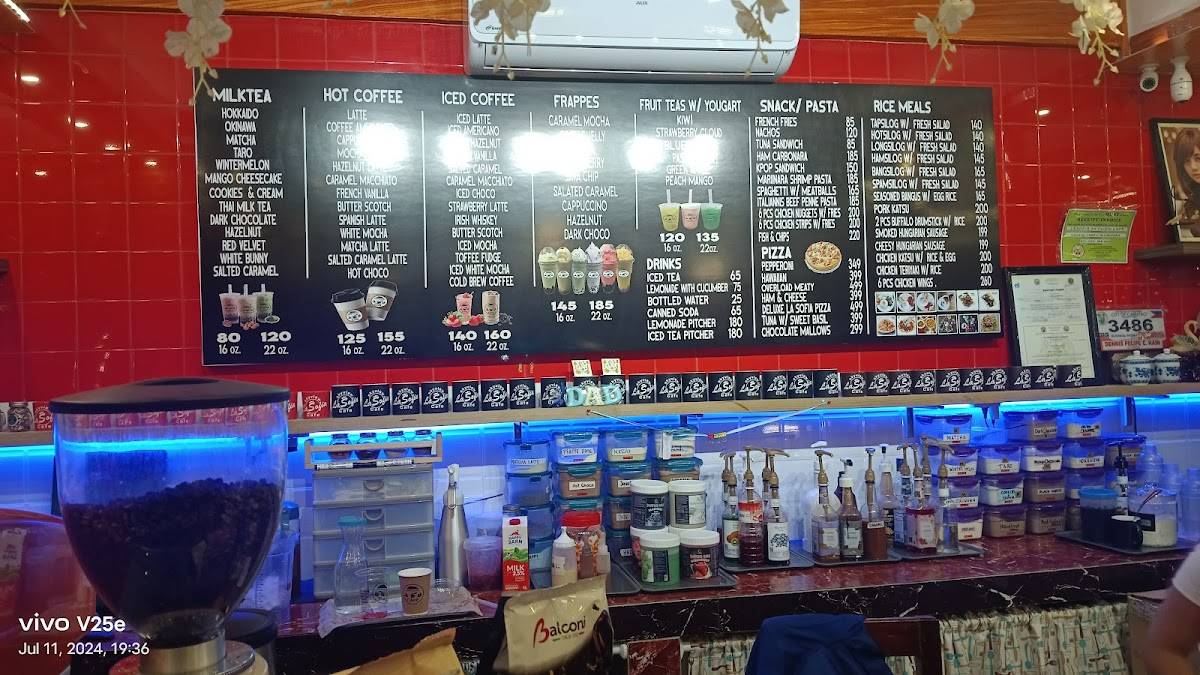 Menu at La Sofia Sky View Cafe, Cabuyao