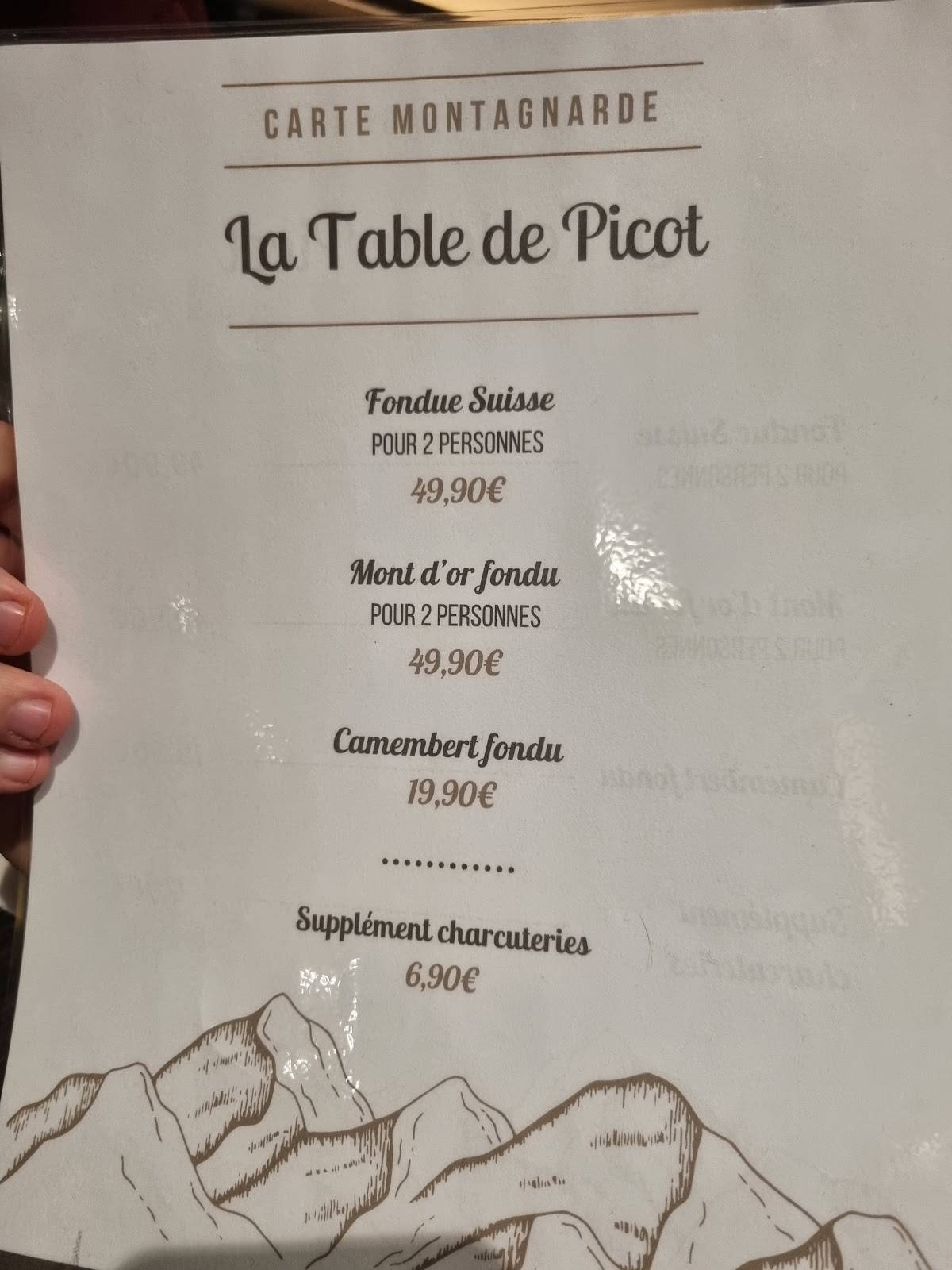Menu au La Table De Picot restaurant, Saint-Médard-en-Jalles