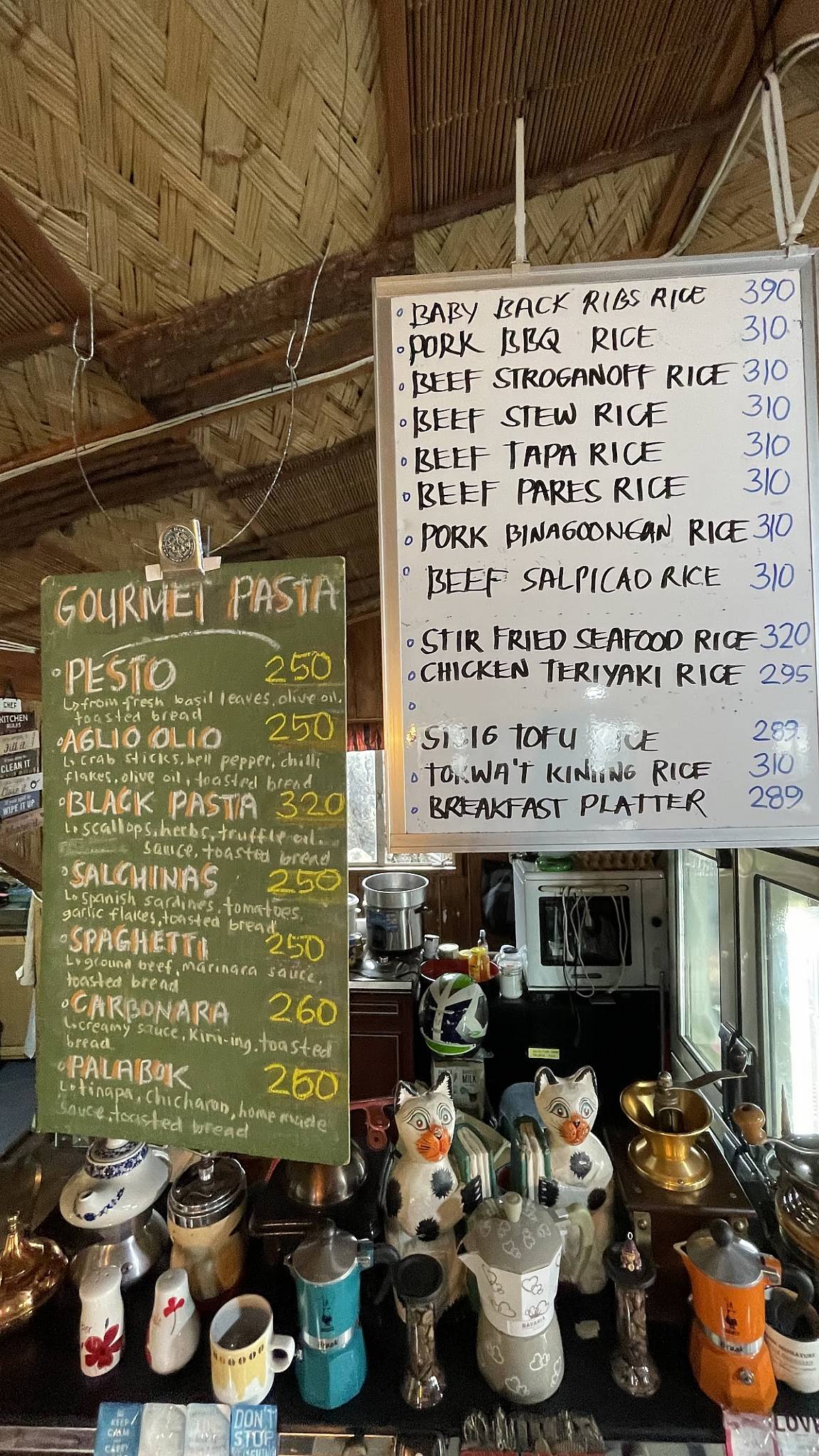 Menu at Mt. Kalugong Kape-an/Cafe, La Trinidad