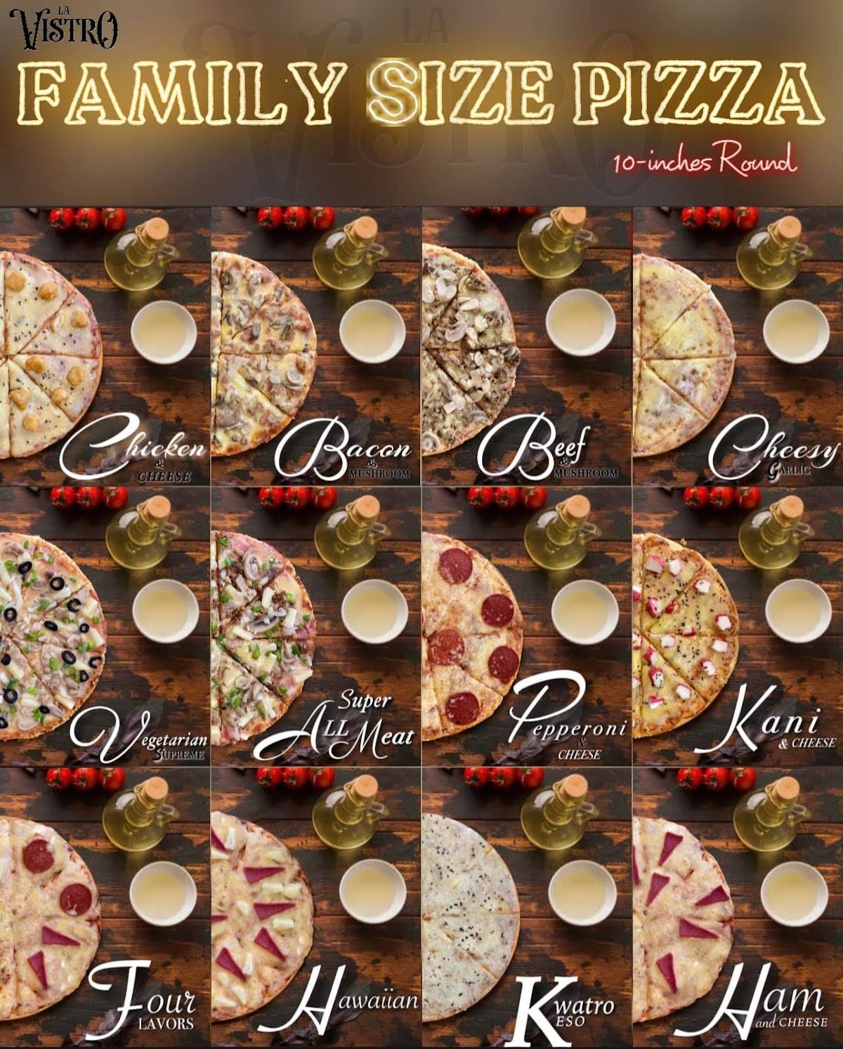Carta del restaurante La Vistro - Biñan, Biñan