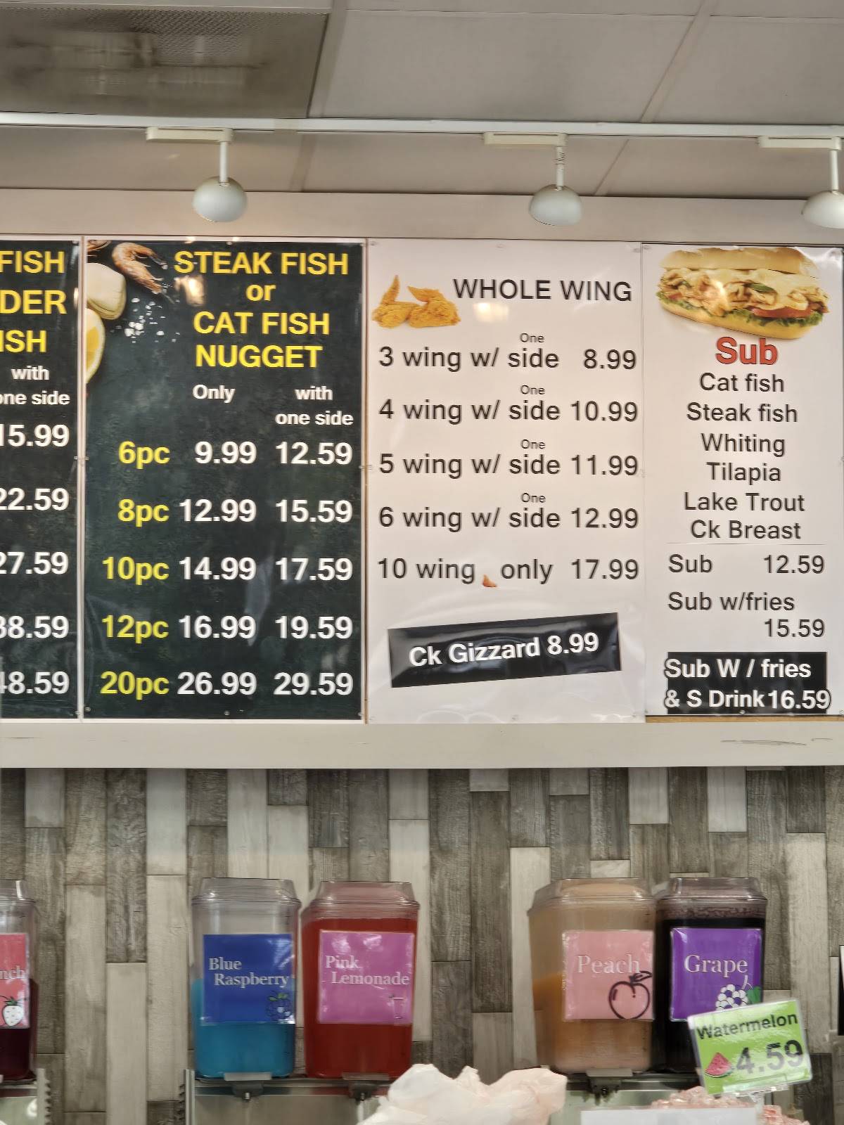 Menu at Lake Trout 3 restaurant, Milford Mill, Dogwood Rd C
