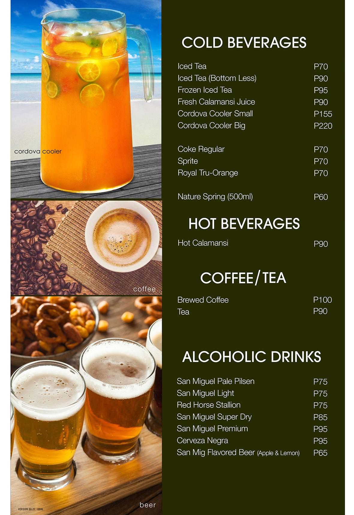 Menu at Lantaw Native Restaurant Bohol, Tagbilaran City