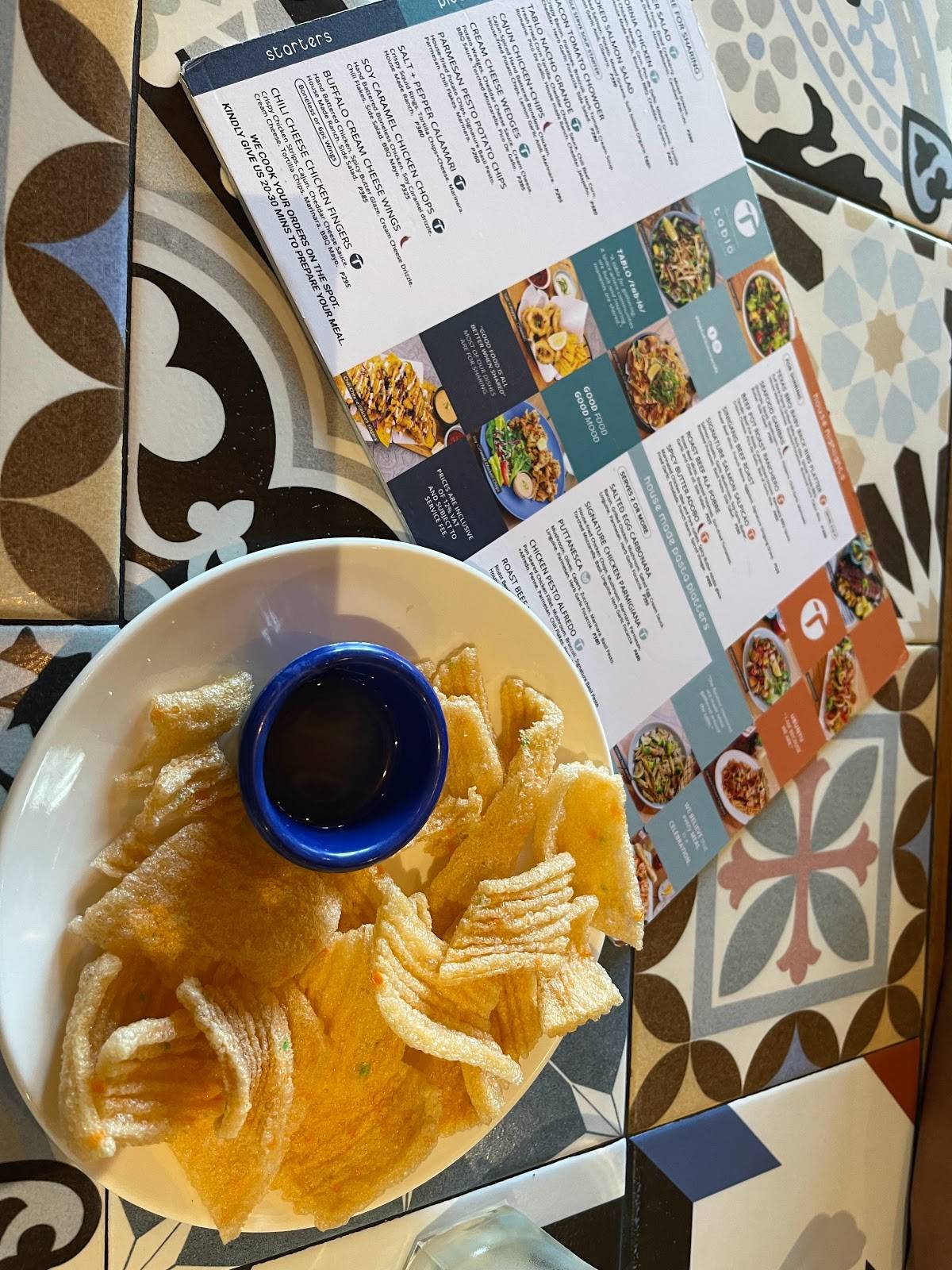 Menu at Tablo Kitchen x Cafe South Las Piñas, Las Pinas