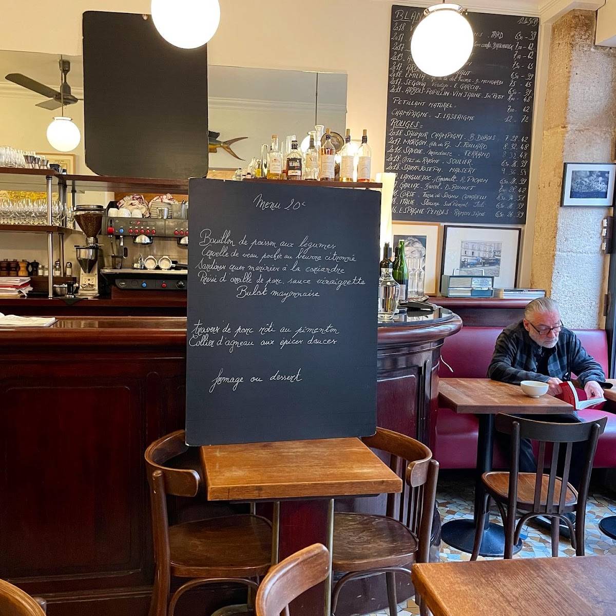 Menu at Le Baratin, Paris, 3 Rue Jouye-Rouve