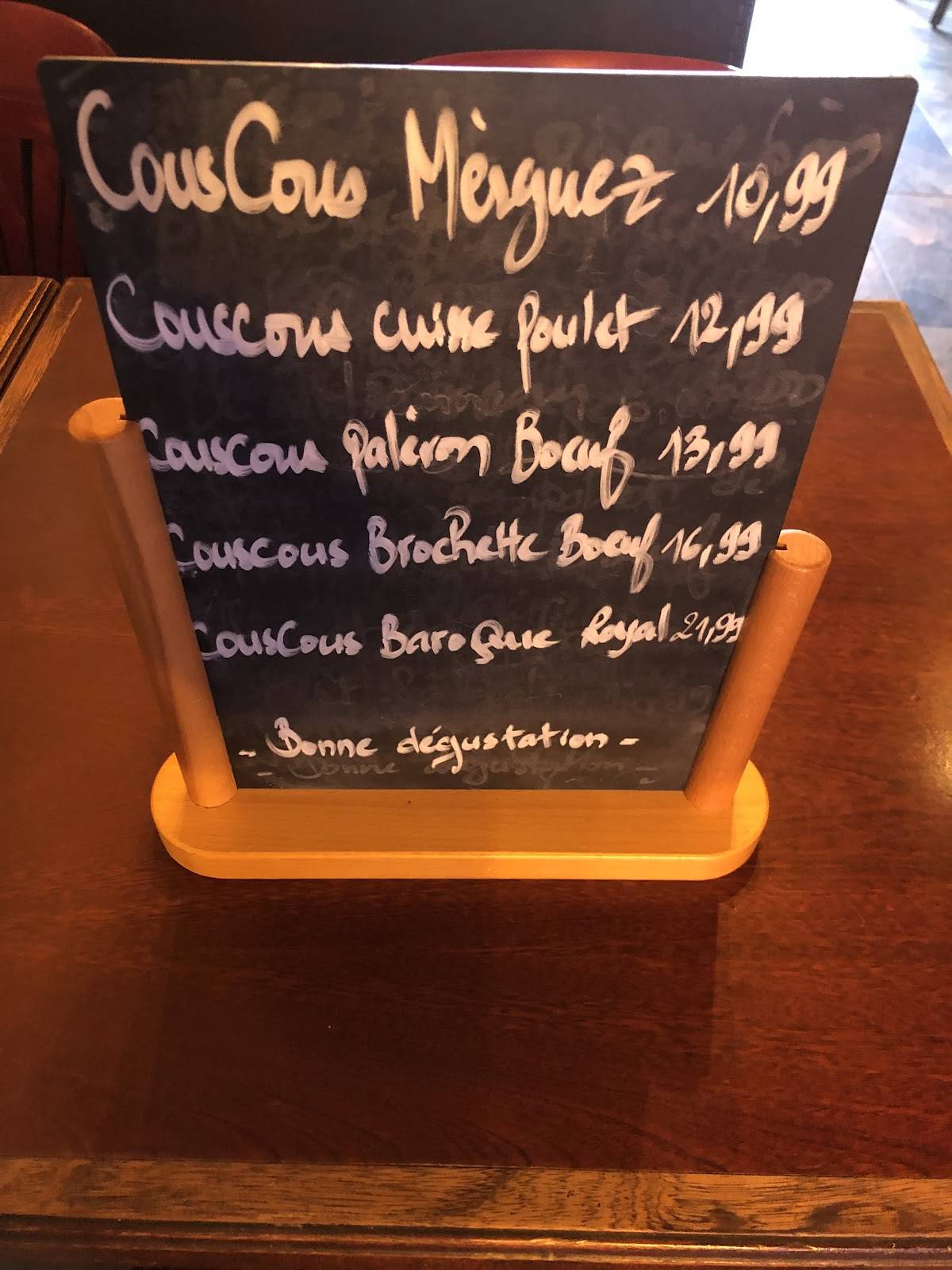Menu at Le Baroque Bar - Restaurant, Thonon-les-Bains