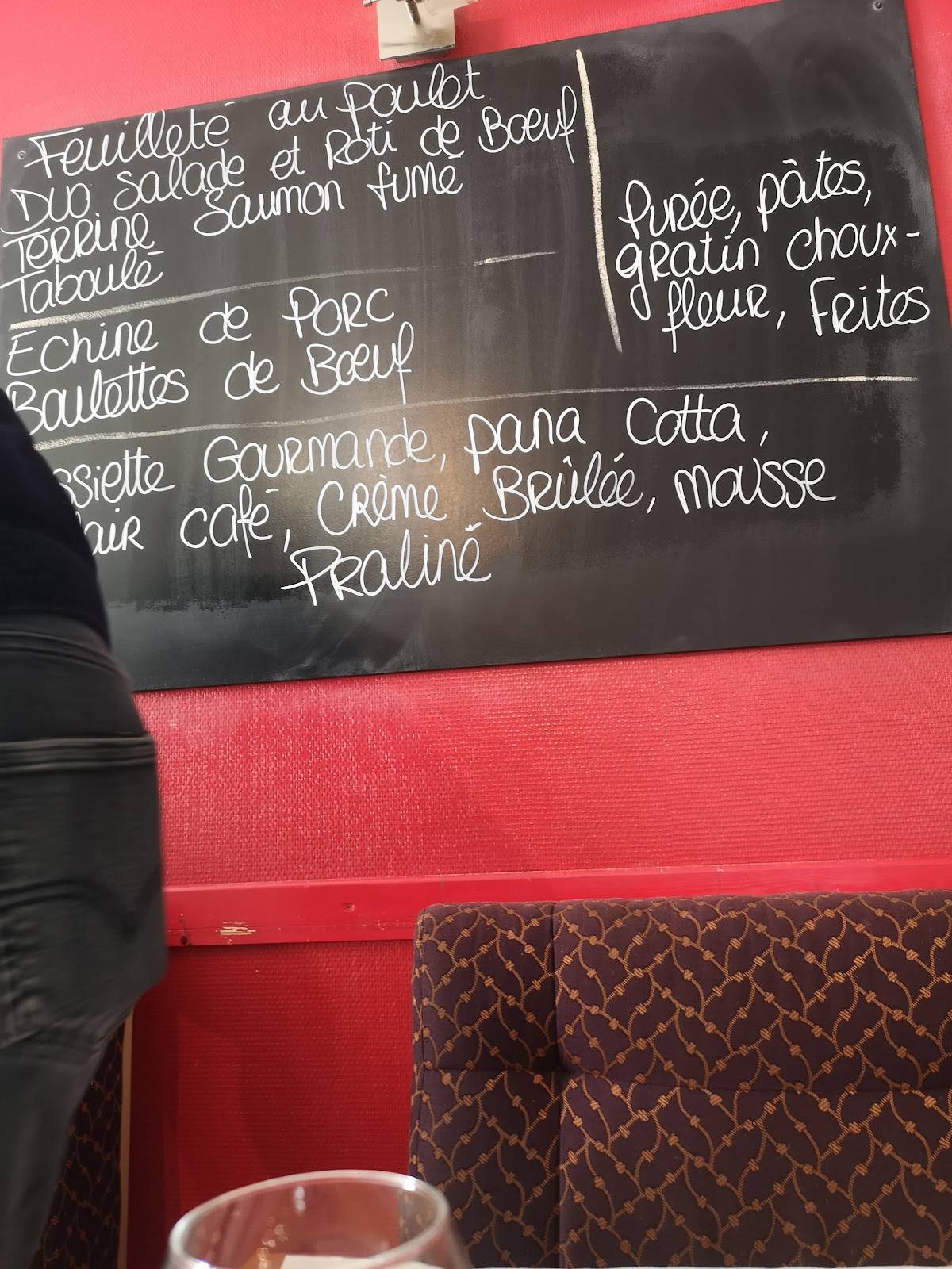 Menu au Le Bellevue restaurant, Pipriac