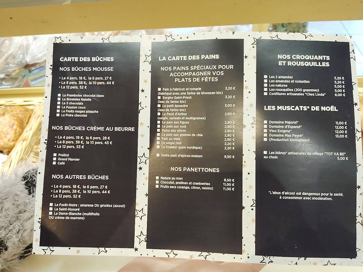 Menu au "Le croquant de St-Paul", Saint-Paul-de-Fenouillet
