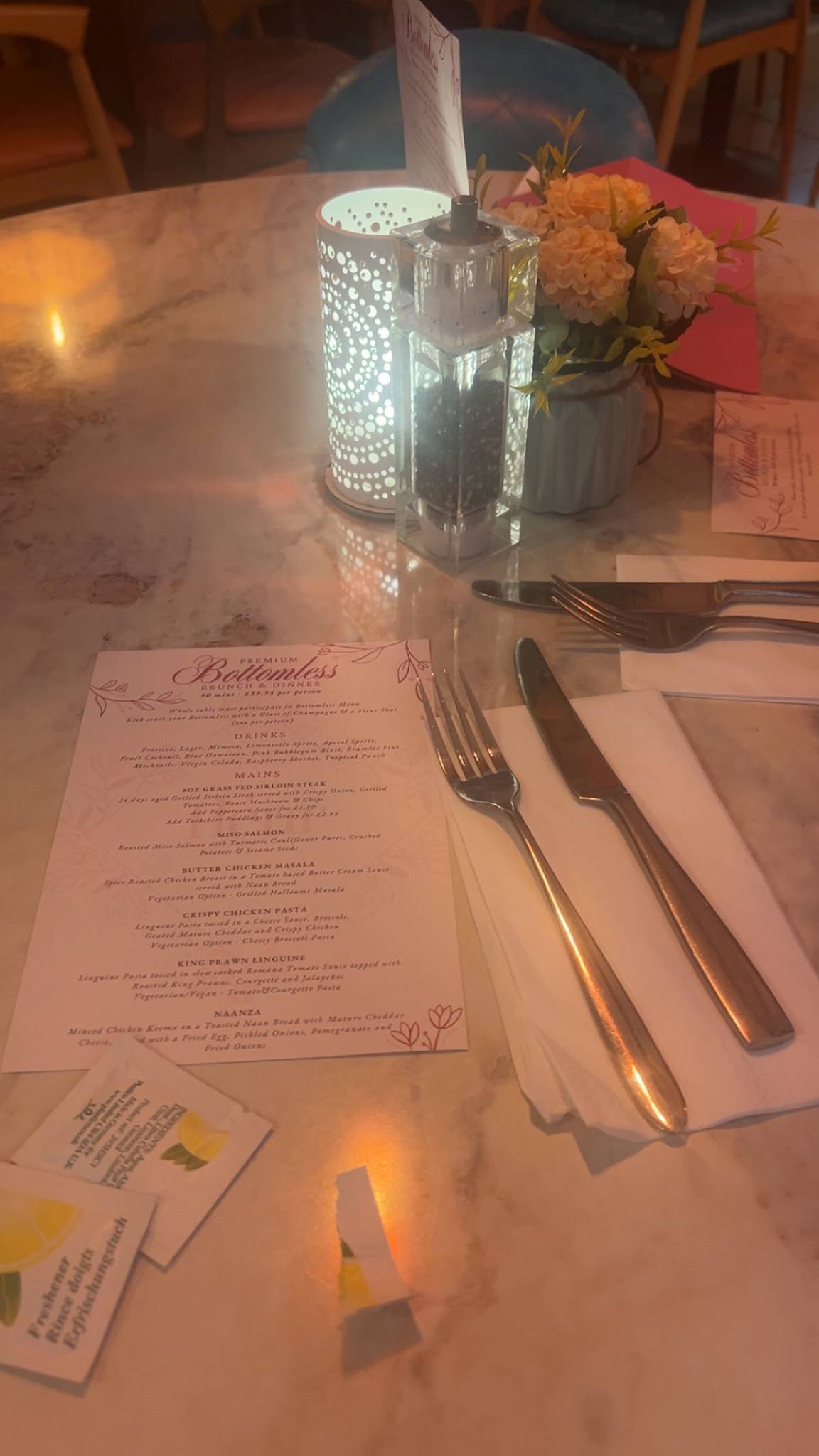 Menu at Fleur Restaurant and Bar Leeds, Leeds