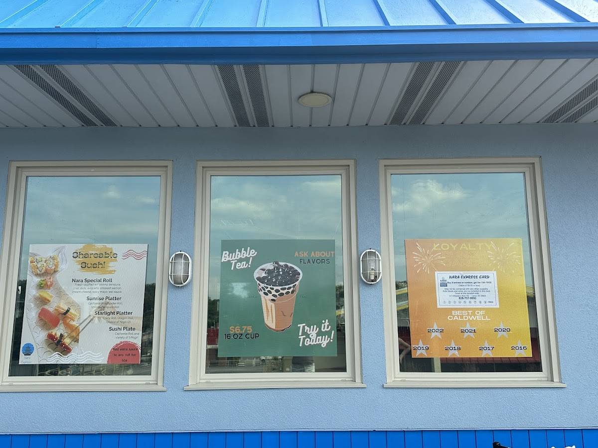 Menu at Nara Express restaurant, Lenoir