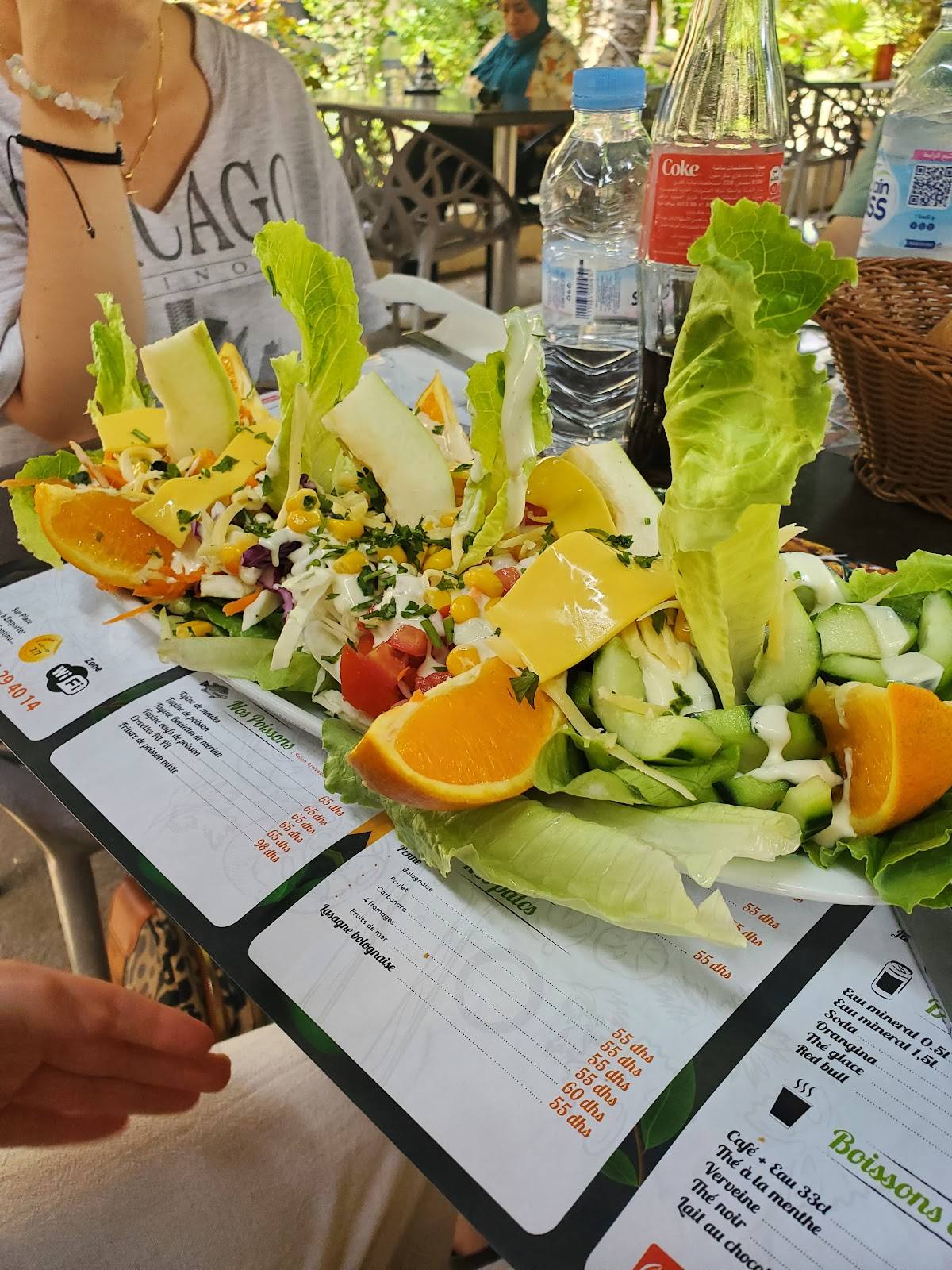 Menu au L'espace du professeur restaurant, Casablanca, 104