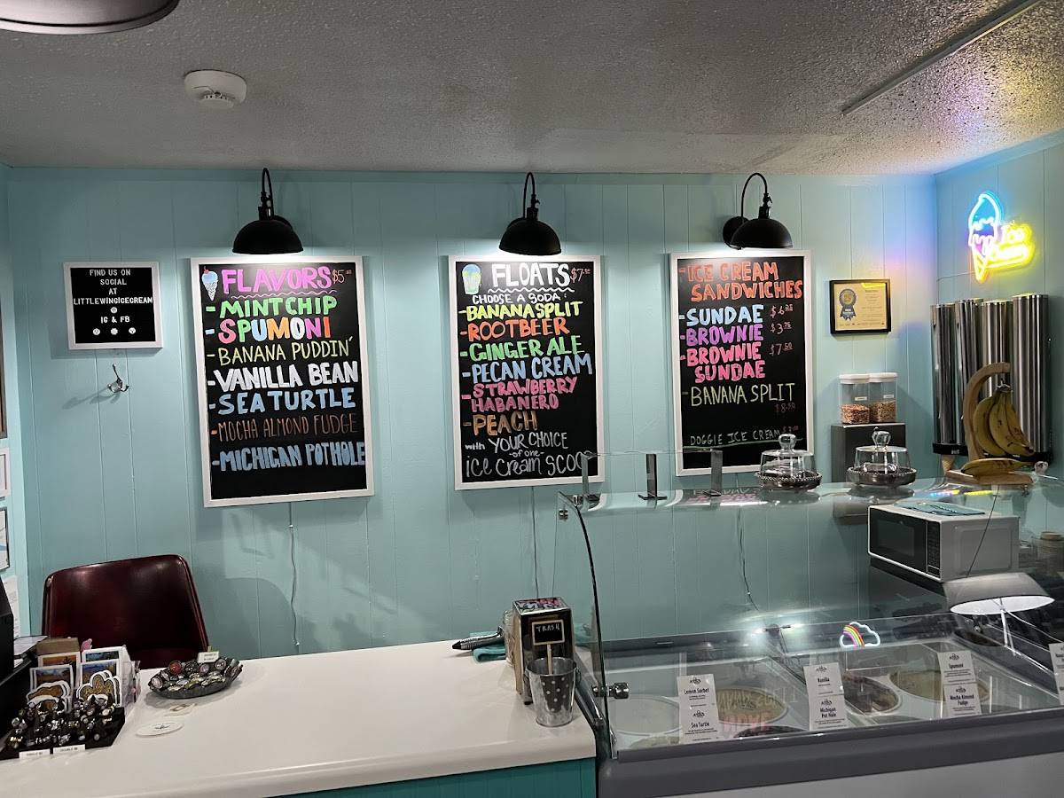 Menu at Little Wing Ice Cream desserts, Boone, 216 Howard St