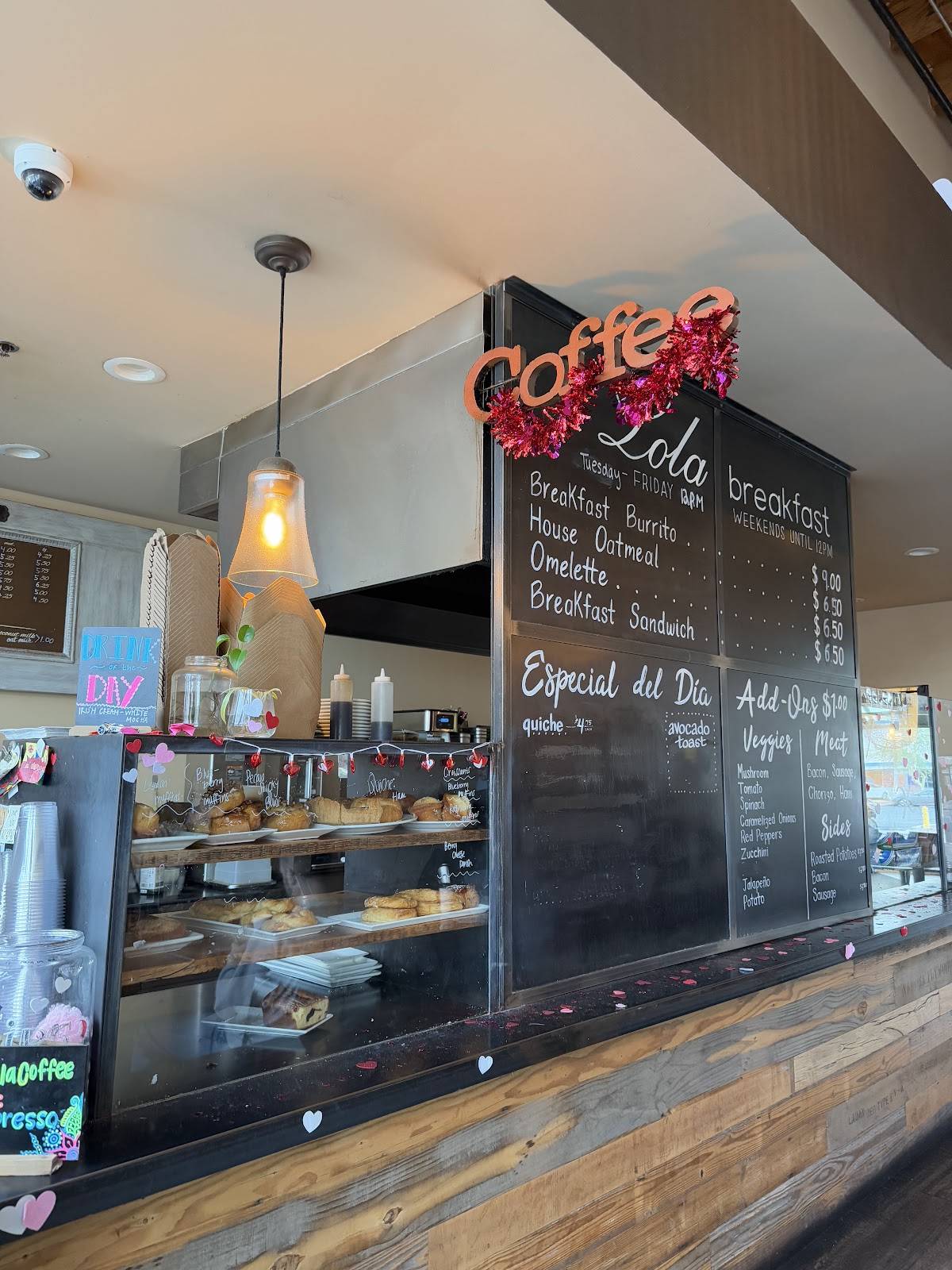 Menu at Lola Coffee cafe, Phoenix, E Indian School Rd #120
