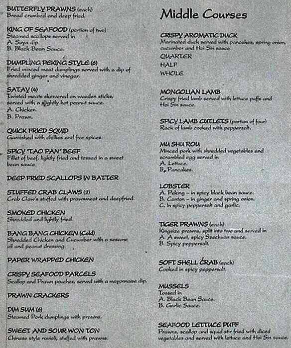 Menu at Xian restaurant, Orpington, 324 High St.