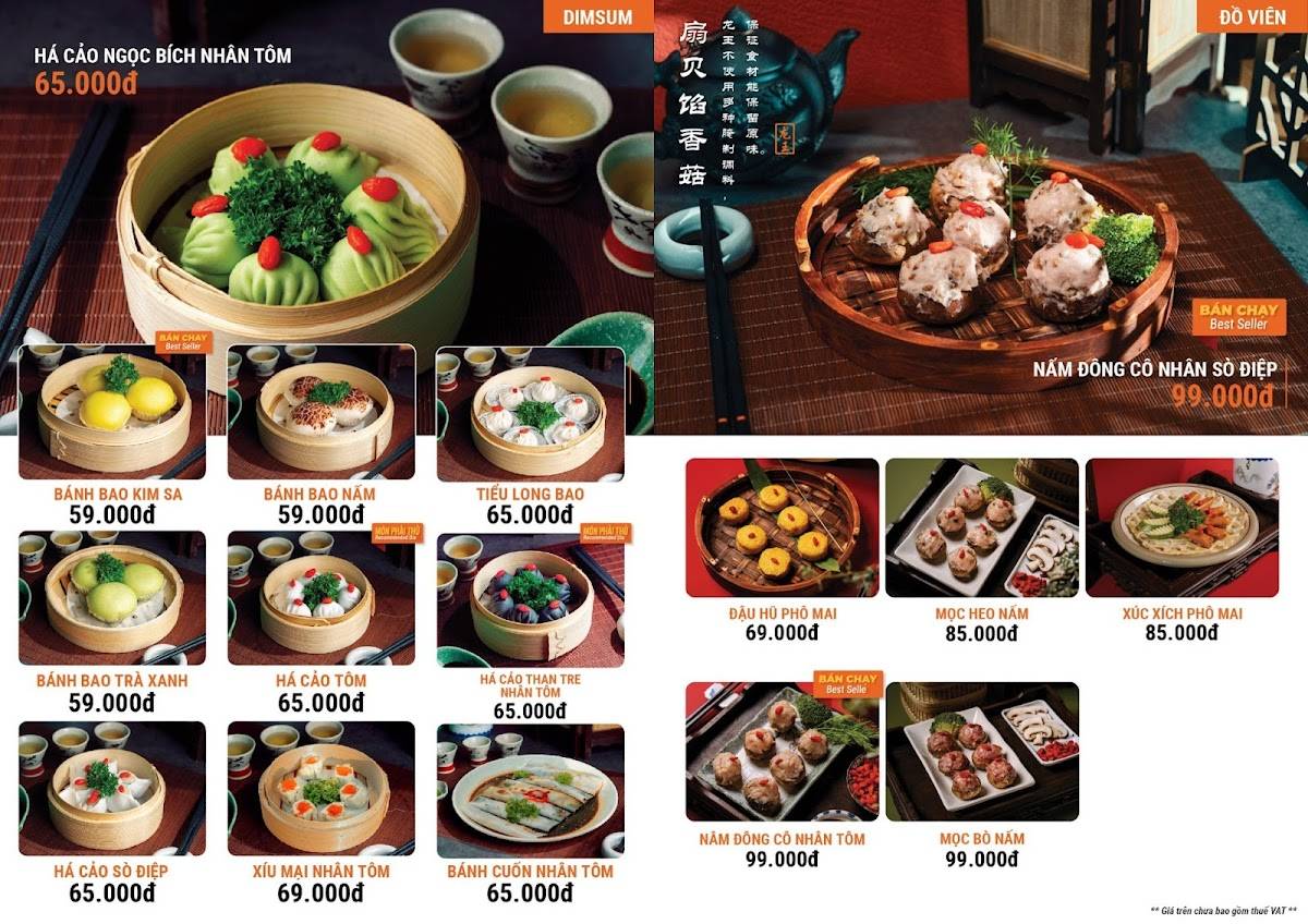 Menu at Long Wang - Lẩu Hấp Thuỷ Nhiệt Hồng Kông - Royal City ...