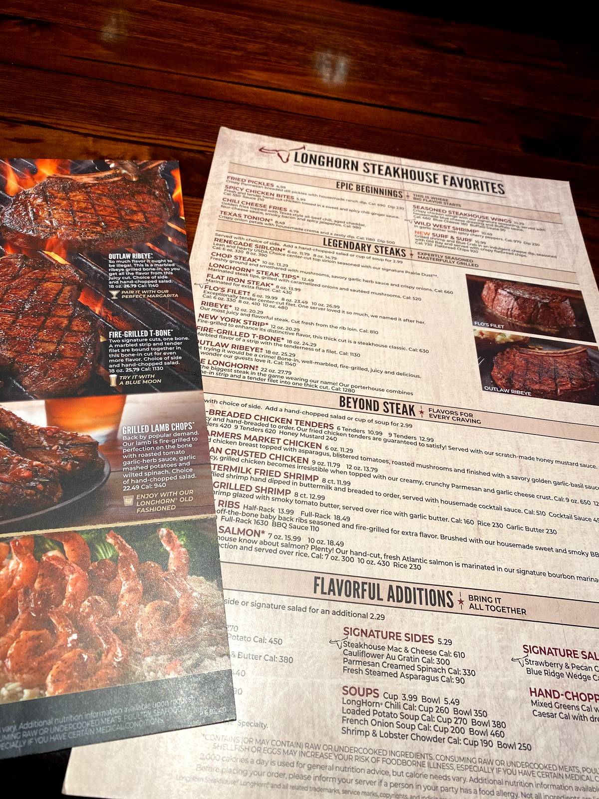 Menu at LongHorn Steakhouse, Amherst, 124 NH-101A